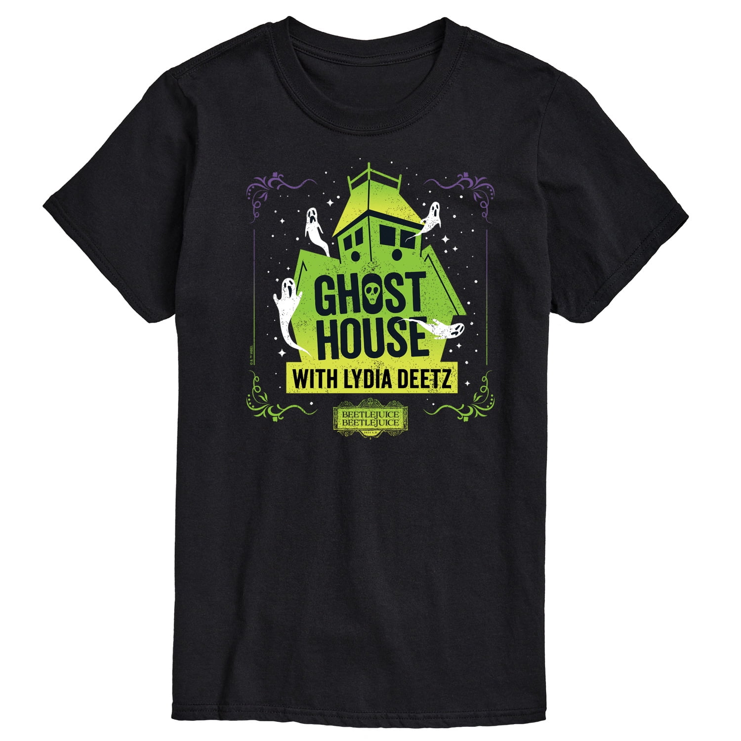 Beetlejuice Beetlejuice - Ghost House Lydia Deetz - Men's Short Sleeve ...