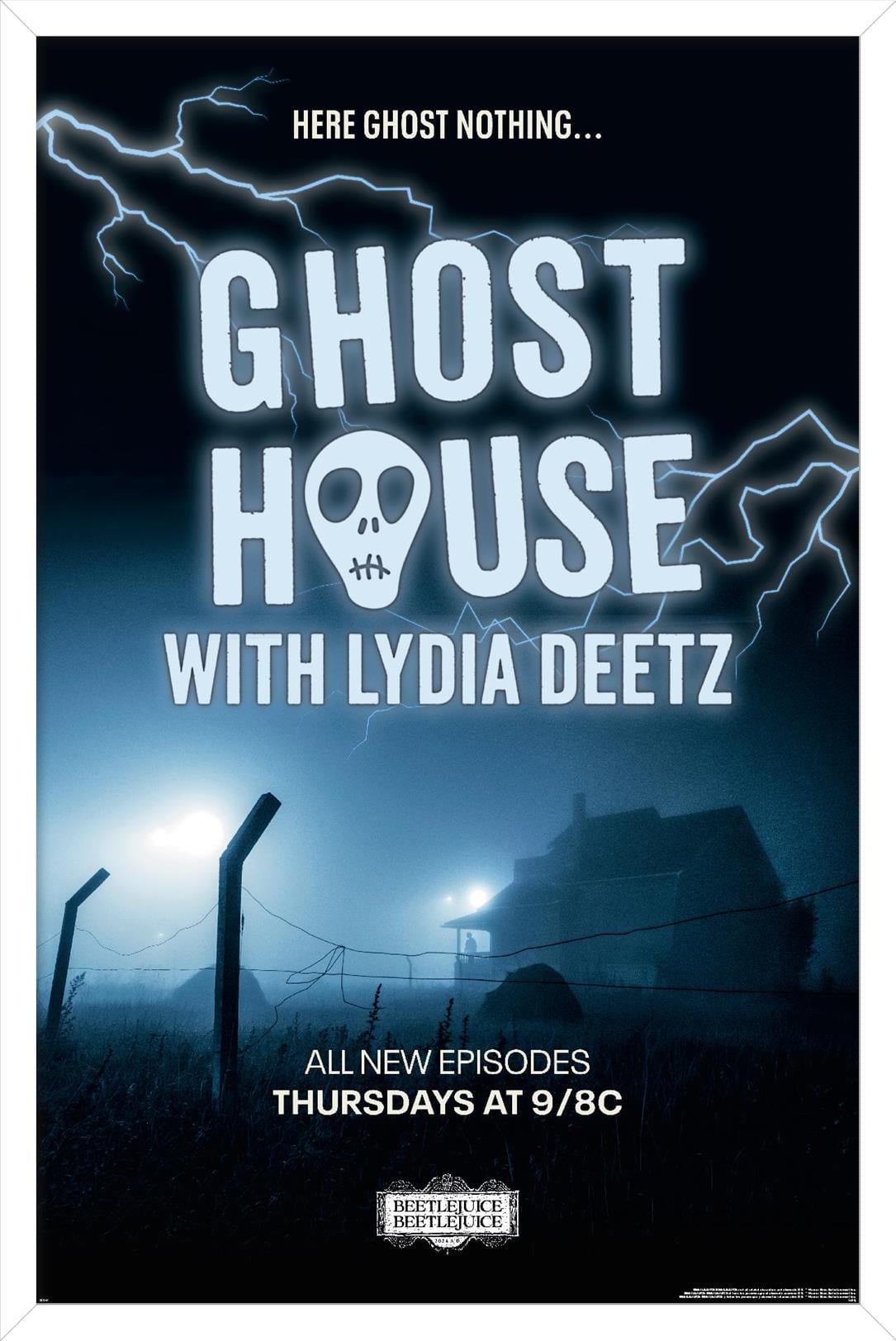 Beetlejuice Beetlejuice - Ghost House One Sheet Wall Poster, 22.375" x ...