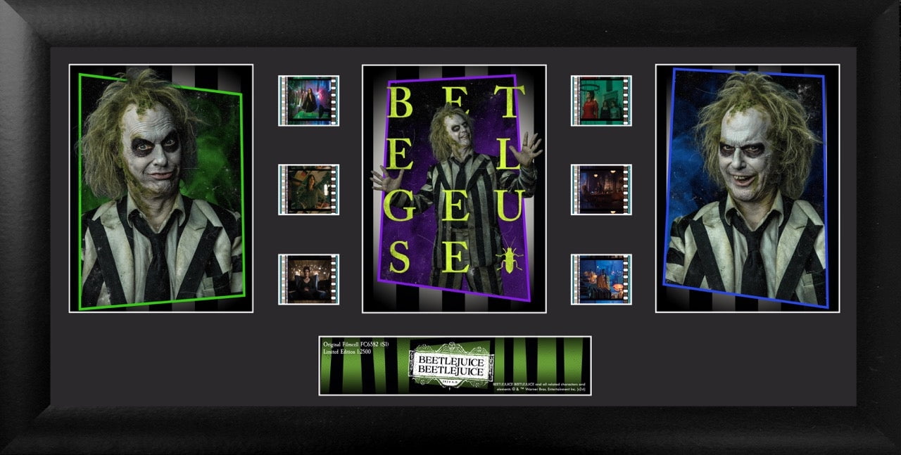 Beetlejuice Beetlejuice (S1) Limited Edition Trio Framed FilmCells ...
