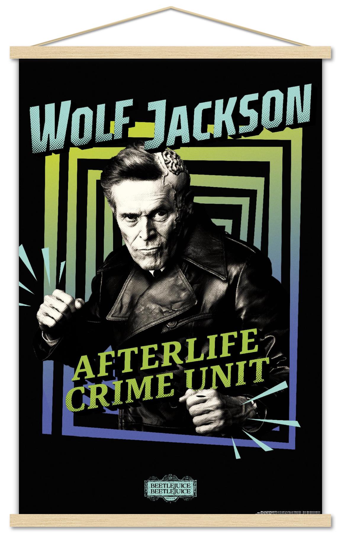 Beetlejuice Beetlejuice - Wolf Jackson Wall Poster with Magnetic Frame ...