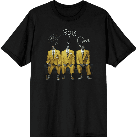 Beetlejuice Beetlejuice Yellow Suit Zombies Men's Black Crew Neck Short ...