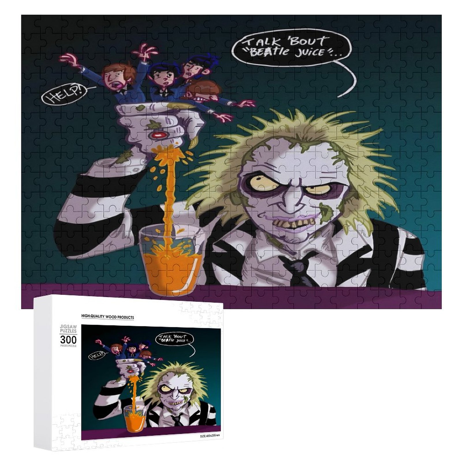 Beetlejuice Betelgeuse Wooden Picture Puzzle-Eco-Friendly Wood ...