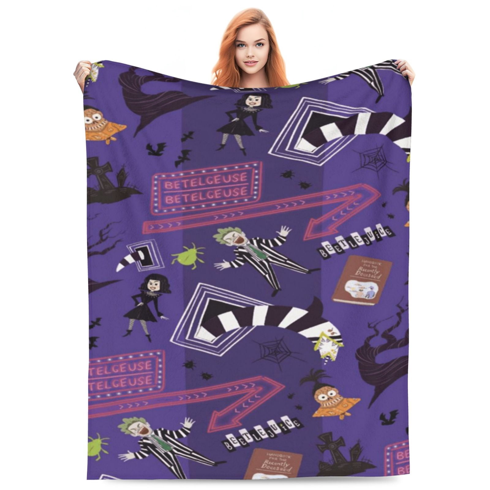 Beetlejuice Blanket Soft Cozy Fleece Plush Throw Blanket All Season ...
