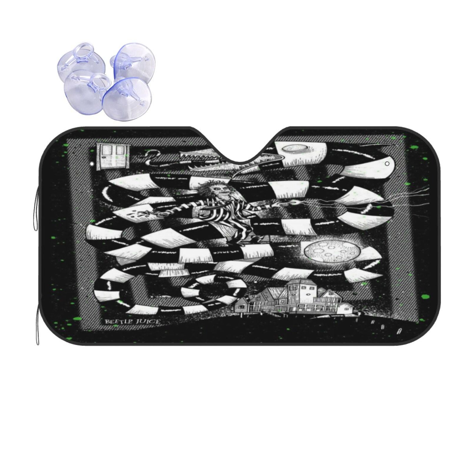 Beetlejuice Car Sun Shade Windshield Cartoon Sun Shade for Car Truck ...
