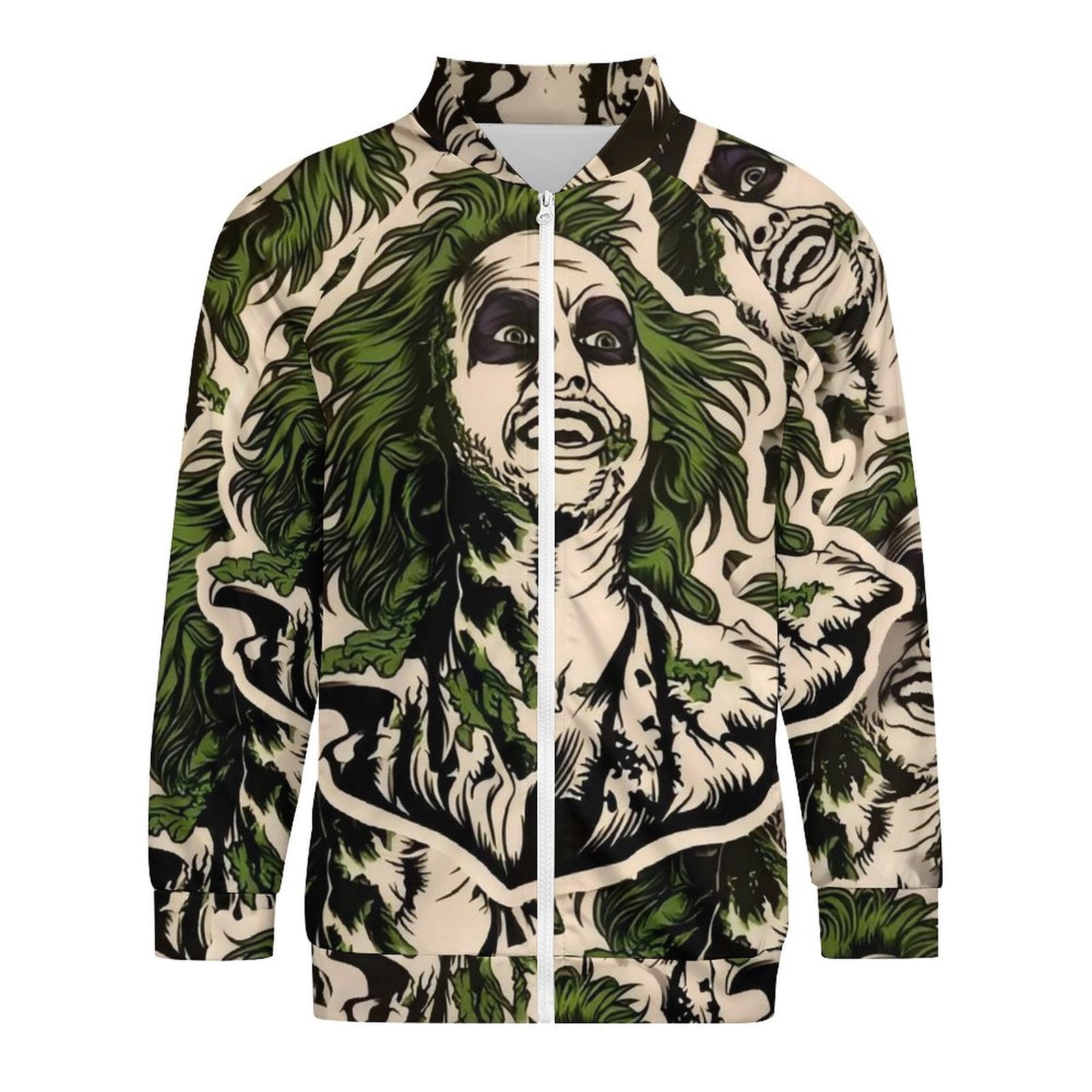 Beetlejuice Cartoon crew neck zip-up sweatshirt for teens and men 3XL ...
