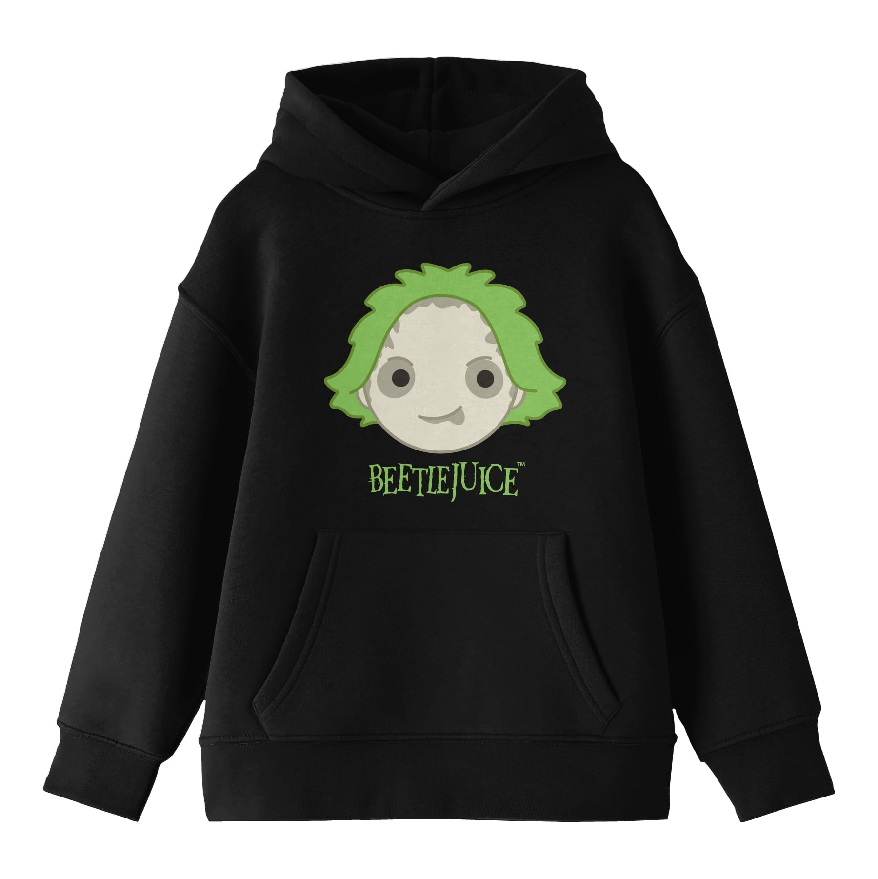 Beetlejuice Chibi Head Youth Boys Black Hoodie-Large - Walmart.com