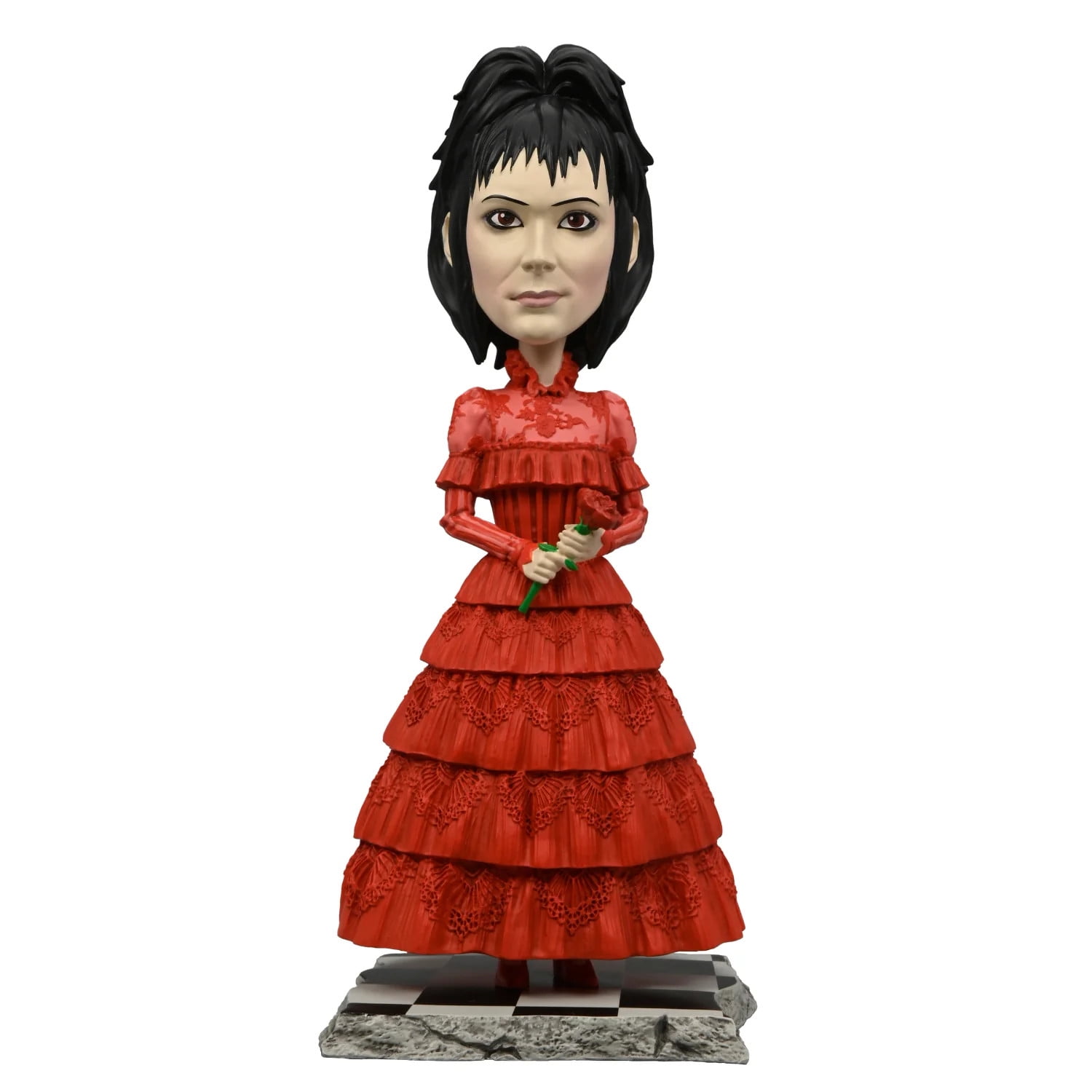 Beetlejuice Head Knockers Lydia Deetz Red Wedding Dress figure NECA ...