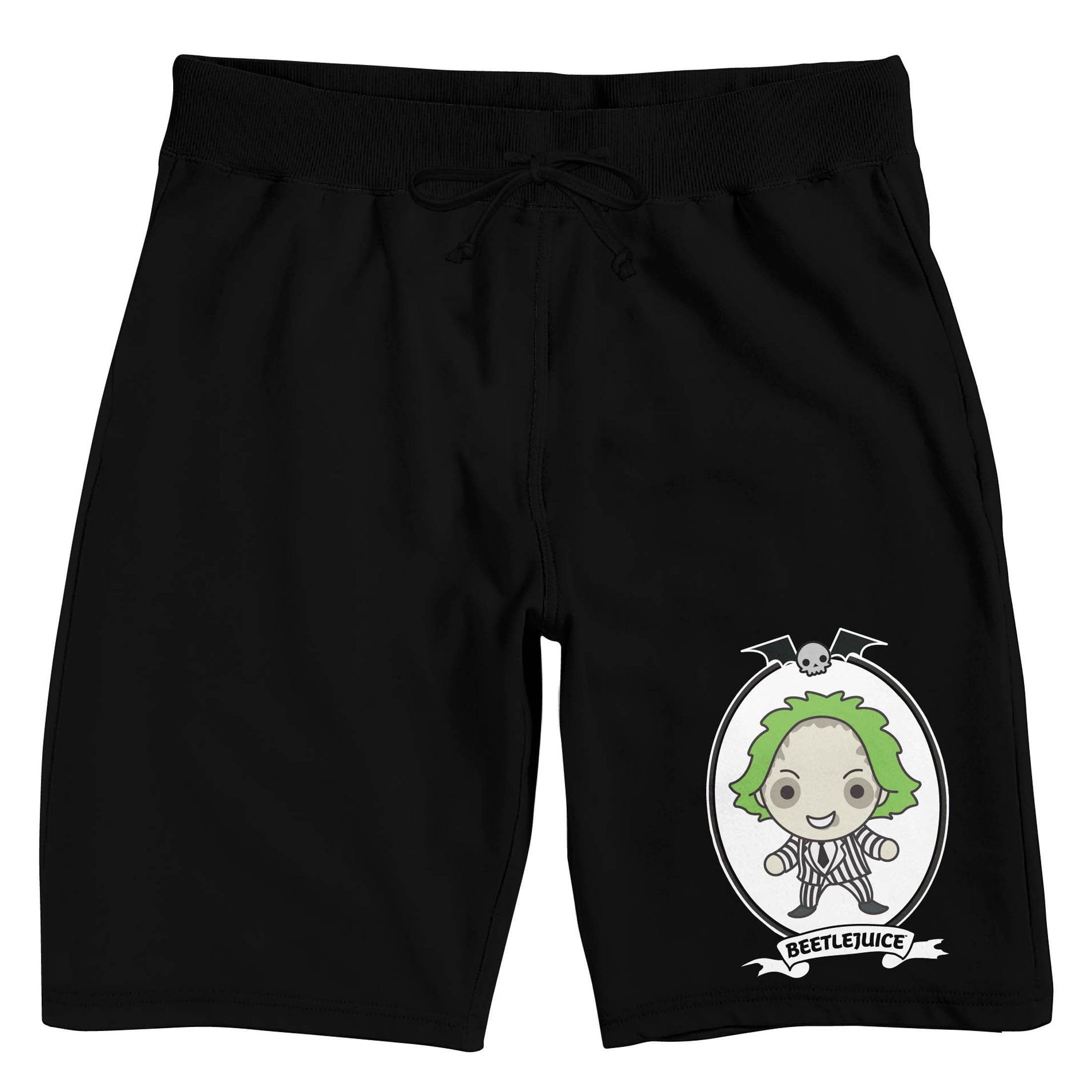 Beetlejuice Kawaii Betelgeuse Men's Black Sleep Pajama Shorts-XL ...