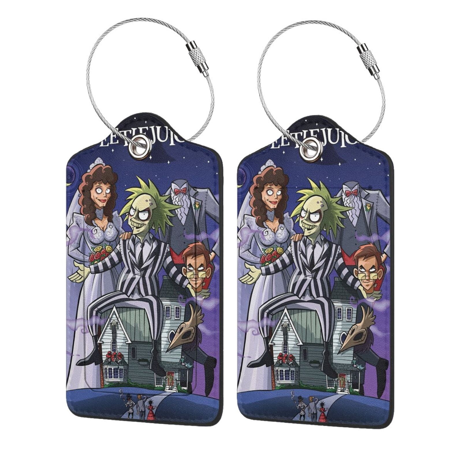 Beetlejuice Luggage Tags For Suitcase, Handbag Leather Tag With Privacy ...