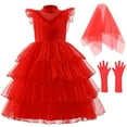 Beetlejuice Lydia Deetz Costume Women Beetle Bride Wedding Dress Gothic