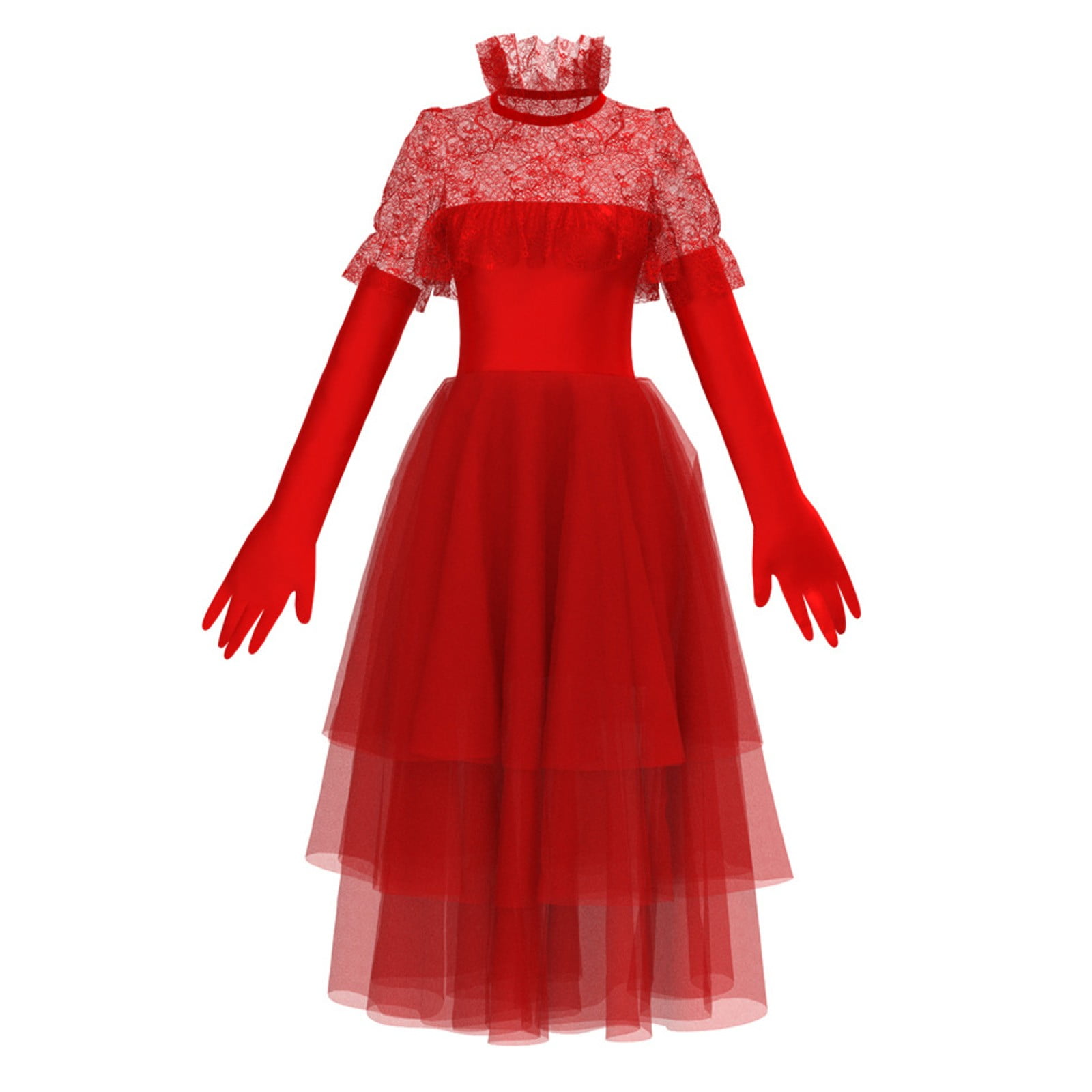 Beetlejuice Lydia Deetz Costume Women Beetle Bride Wedding Dress Gothic ...