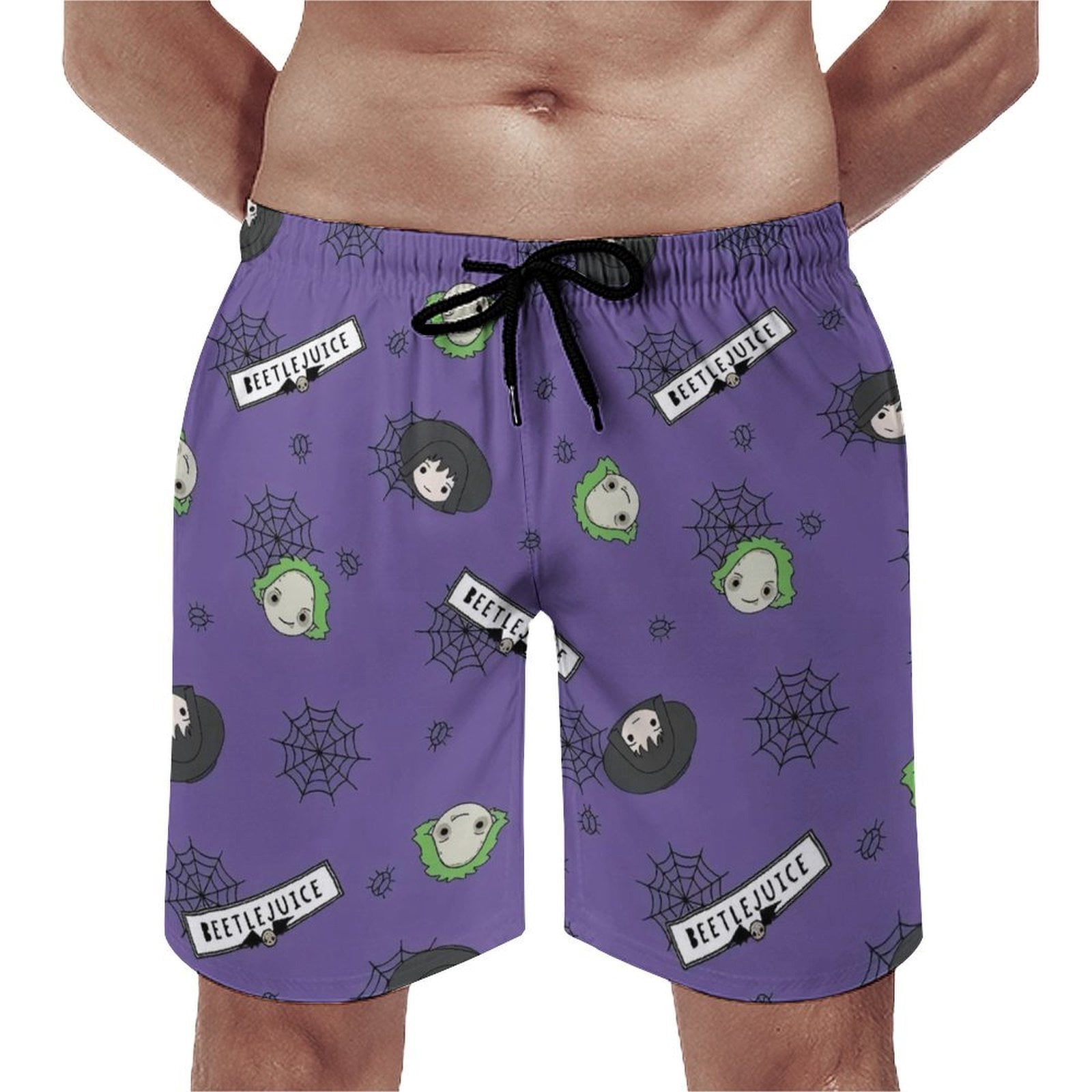 Beetlejuice Men's Beach Shorts Quick Dry with Zipper Pockets Anti ...
