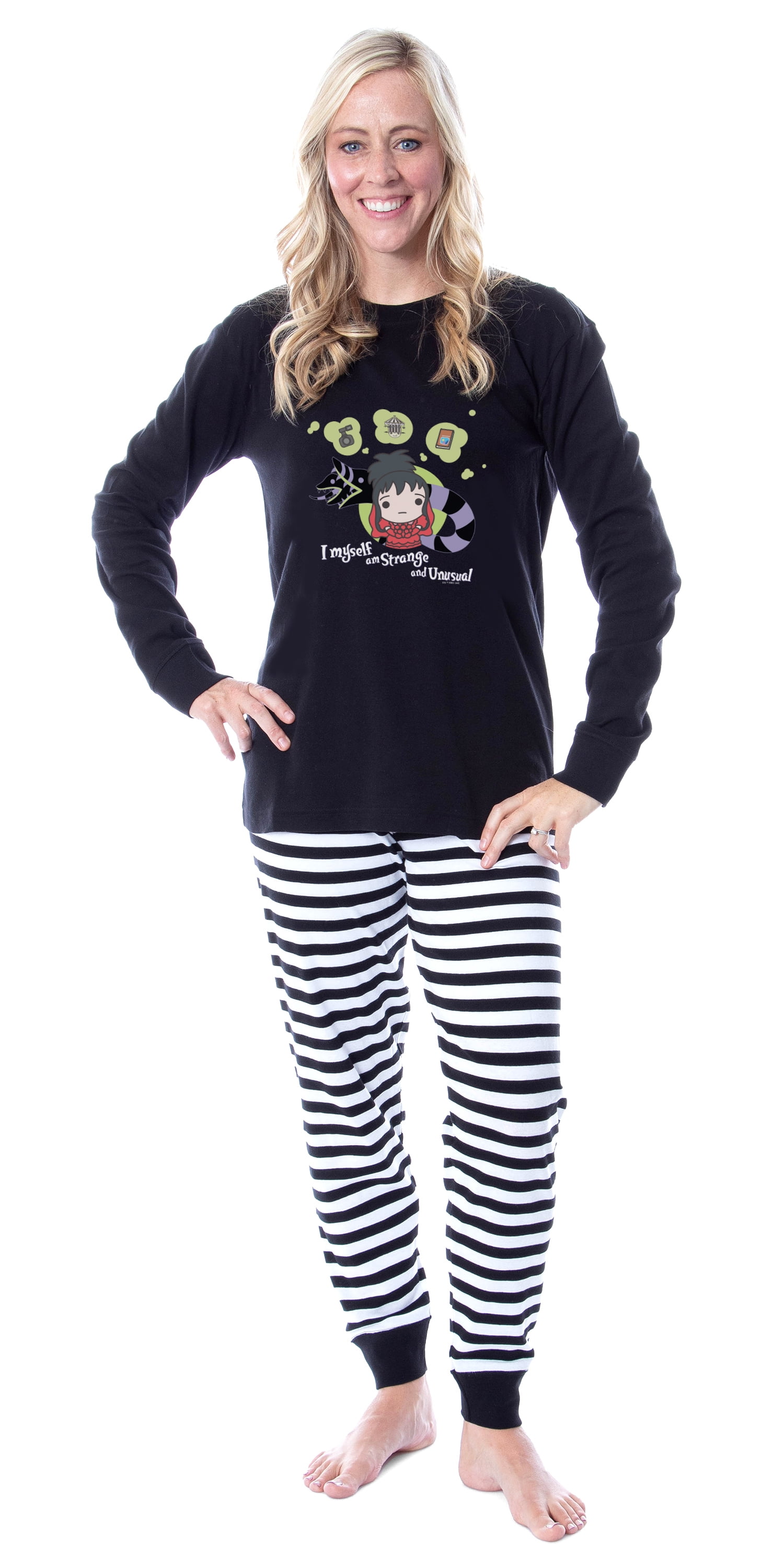 Beetlejuice Movie Film Chibi Lydia Deetz Adult Unisex Sleep Pajama Set ...