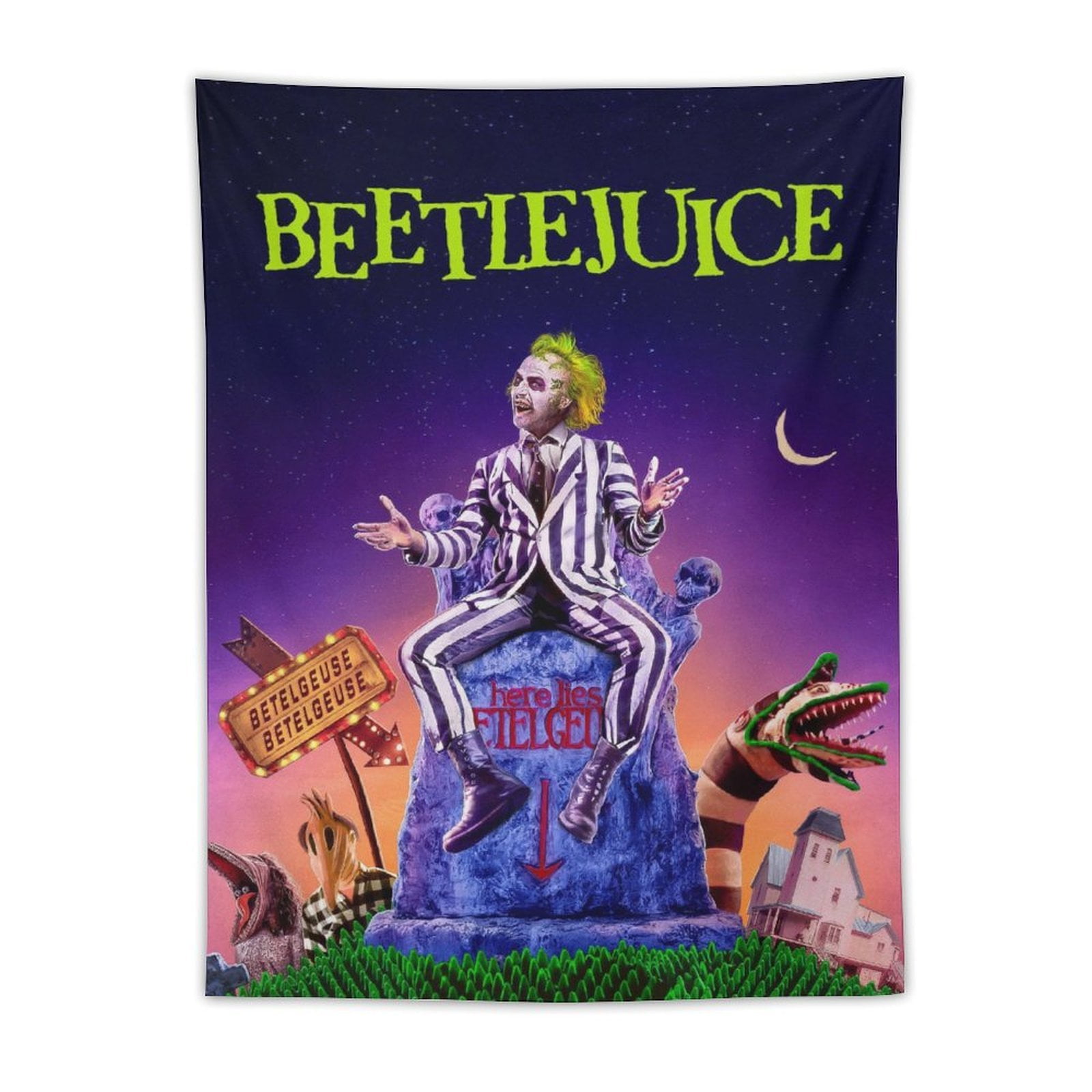 Beetlejuice Musical Tapestry Luxury Wall Hanging Tapestries Gift Aisle ...