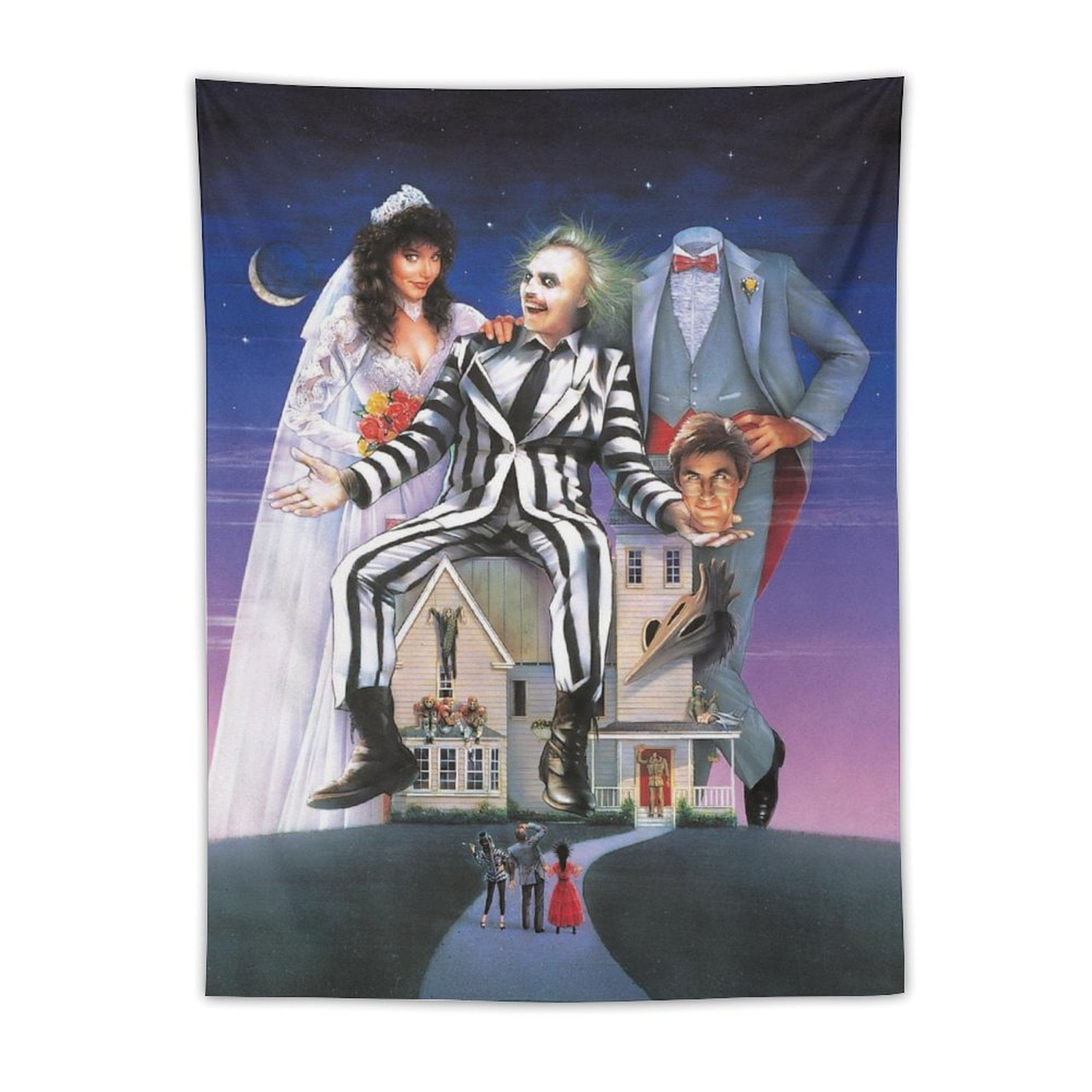 Beetlejuice Poster Tapestry Luxury Wall Hanging Tapestries Gift Aisle ...
