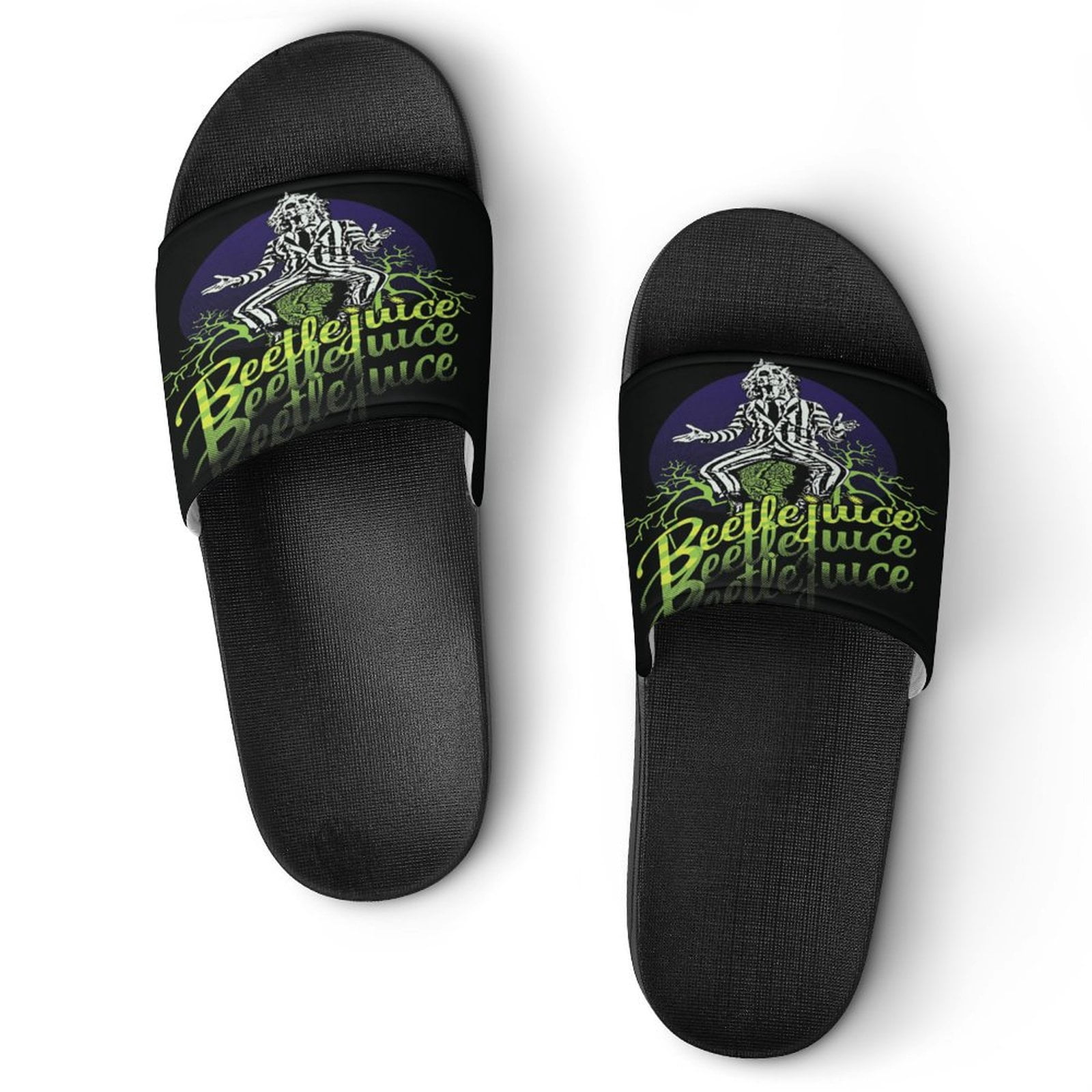 Beetlejuice Slides Sandals House Slippers Non-Slip Indoor Bathroom ...