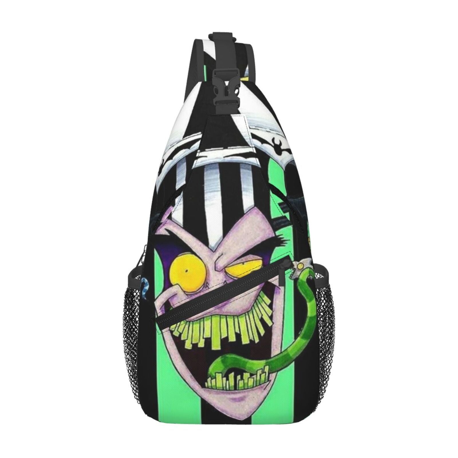 Beetlejuice Sling Backpack Travel Hiking Chest Bag Daypack Multipurpose ...