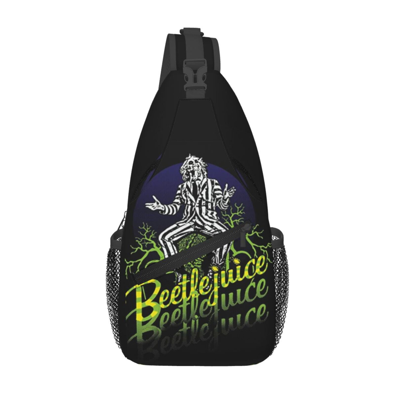 Beetlejuice Sling Backpack Travel Hiking Chest Bag Daypack Multipurpose ...