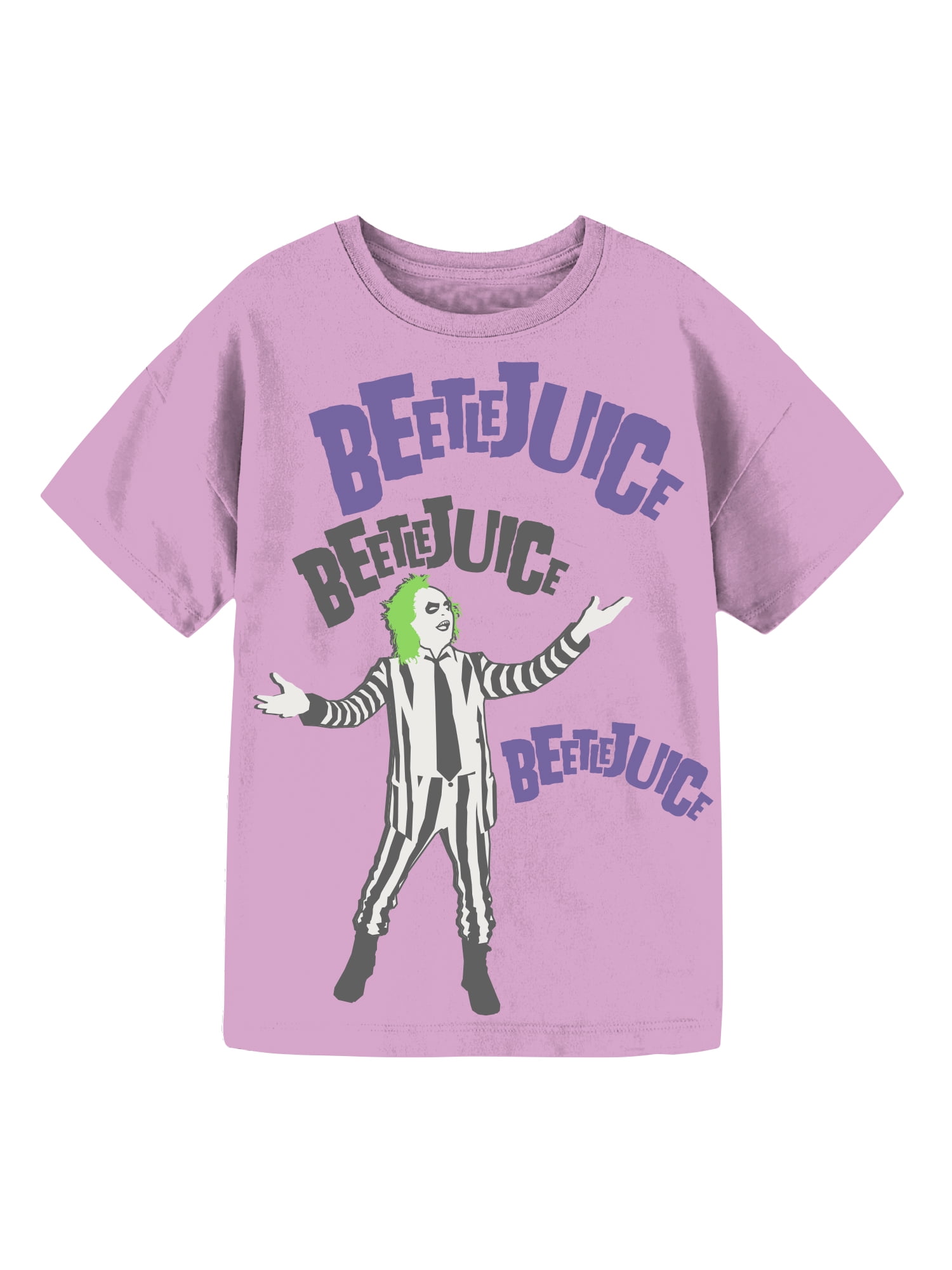 Beetlejuice Strange And Unusual, Girls Apparel Graphic Crew Neck Short ...