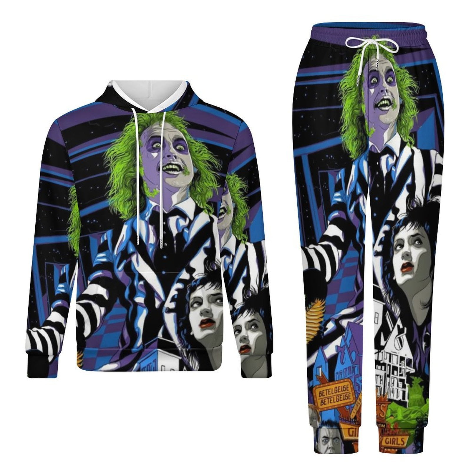 Beetlejuice Sweatshirt & Sweatpants Tracksuit Sets Printed Casual ...