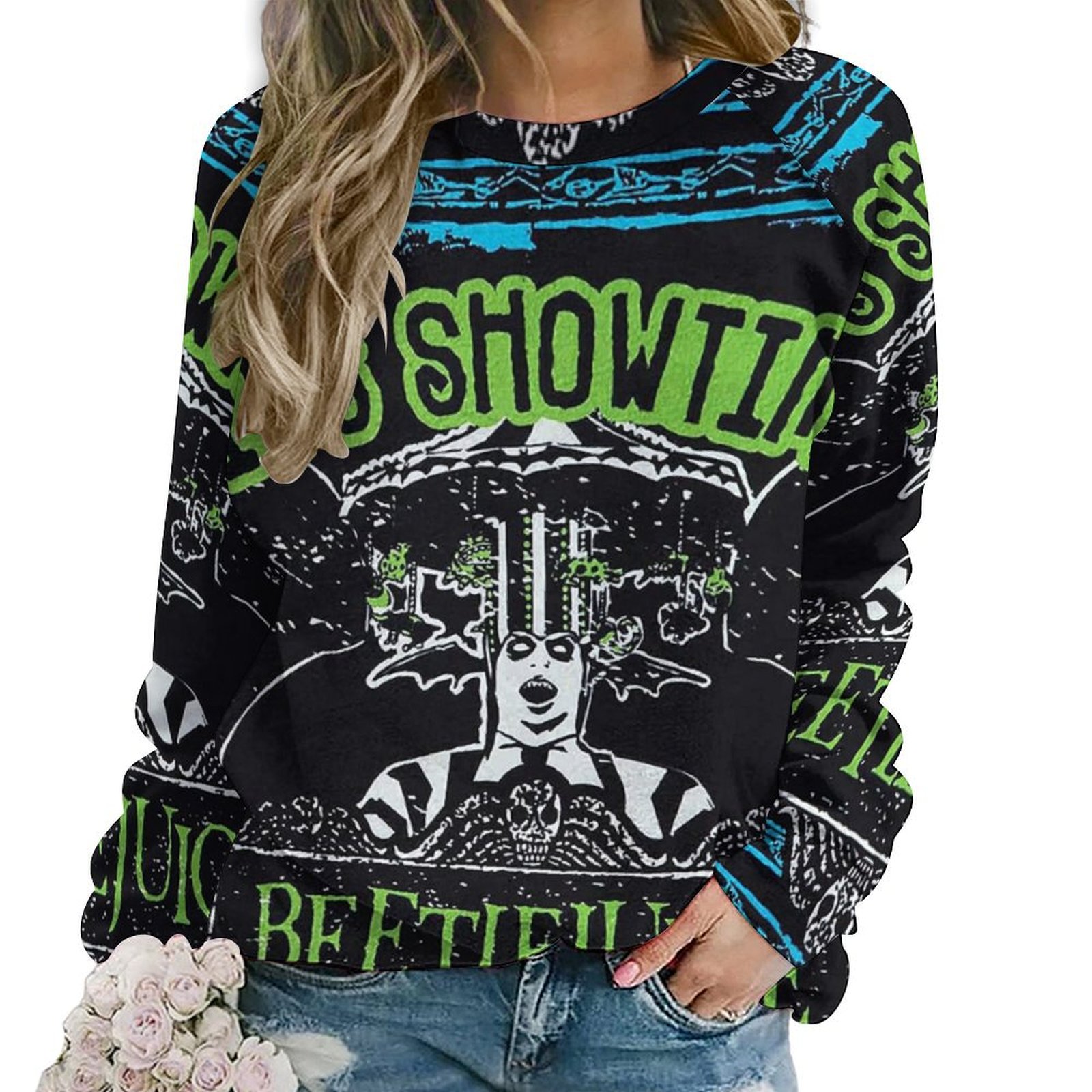 Beetlejuice Sweatshirt for Women Halloween costumes Hoodie Pullover ...