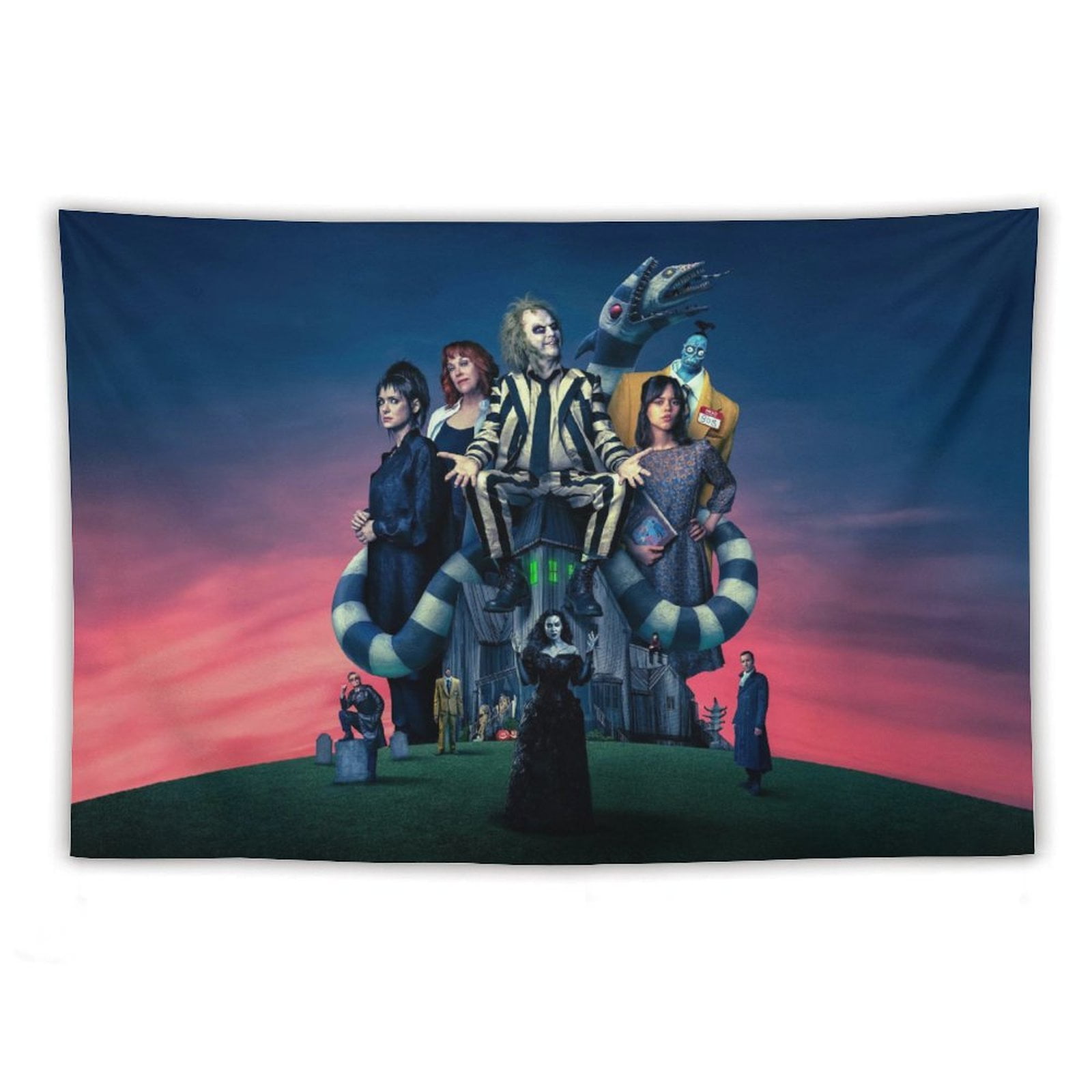 Beetlejuice Tapestry Luxury Wall Hanging Tapestries Gift Aisle Mural ...