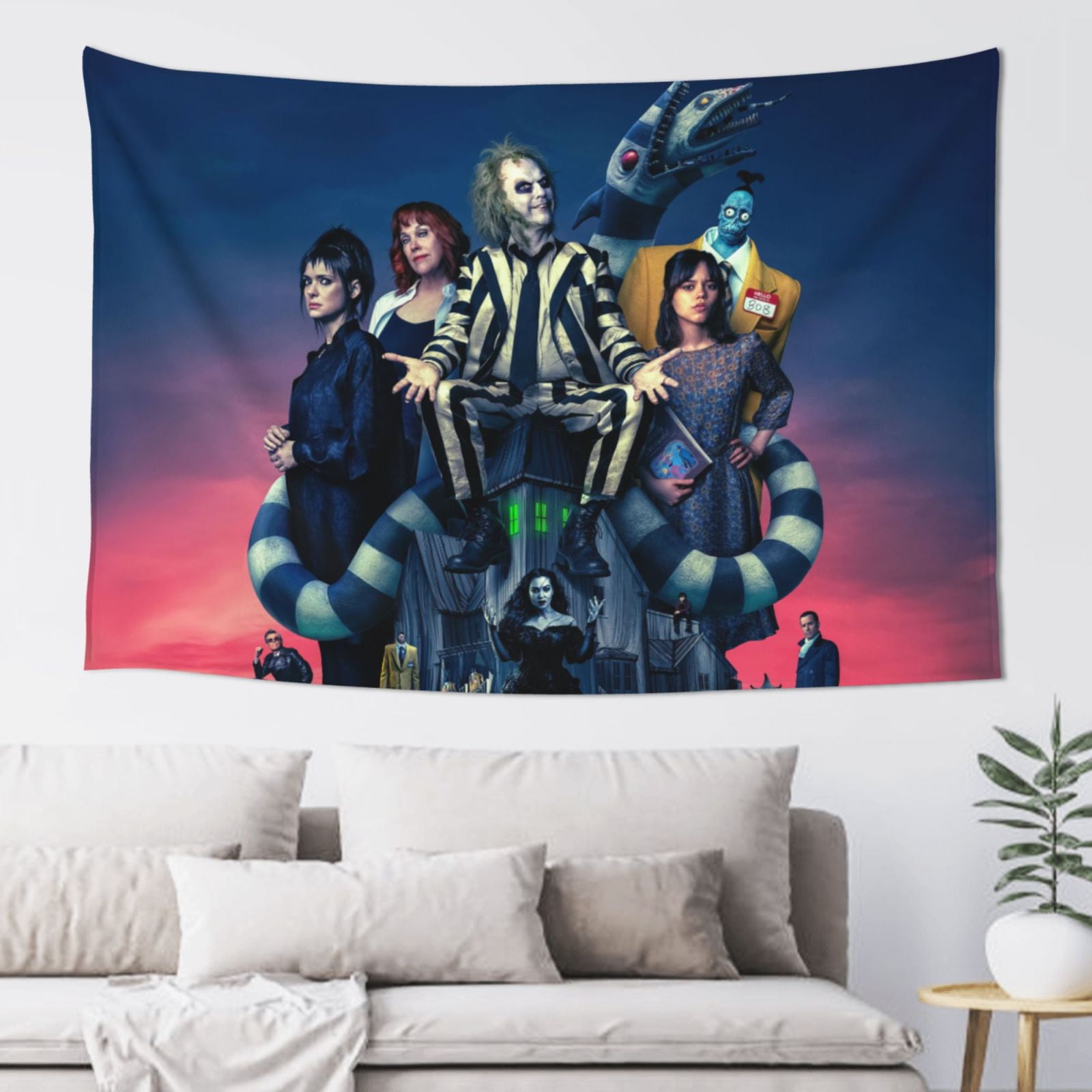 Beetlejuice Tapestry Wall Blanket,Backdrop Poster Wall Hanging Room ...