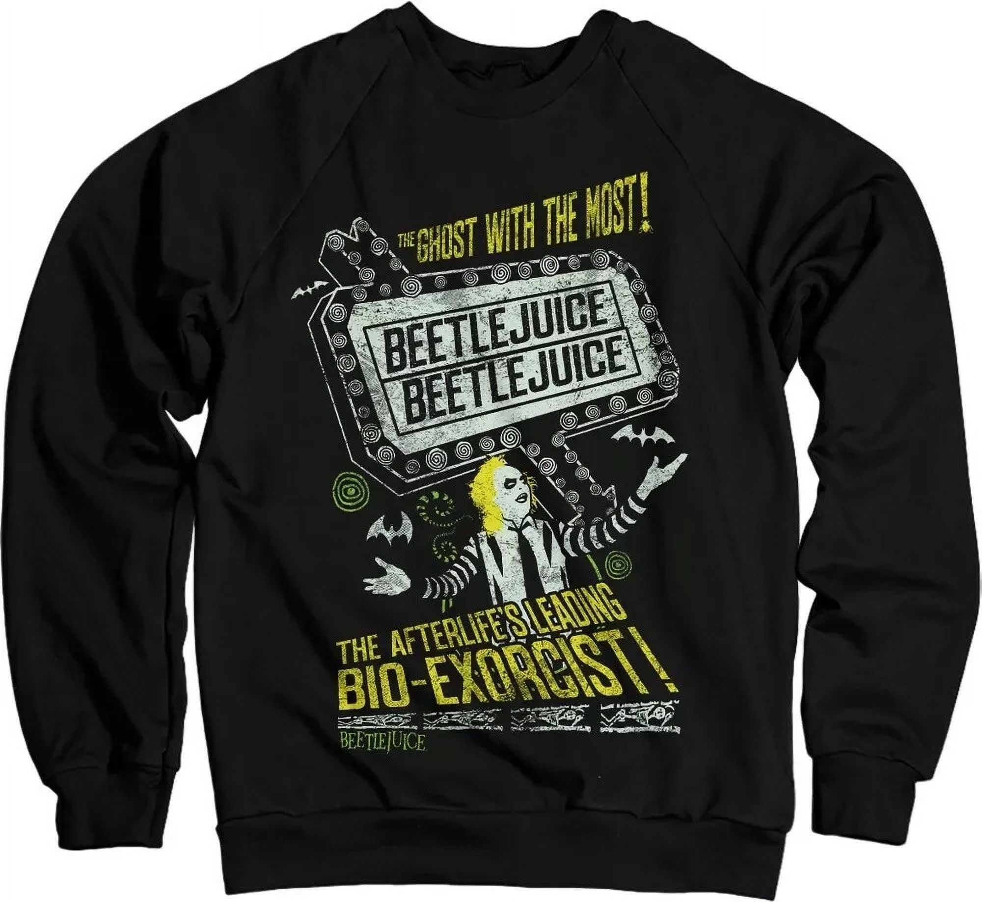 Beetlejuice The Afterlife's Leading Bio-Exorcist Sweatshirt Black ...