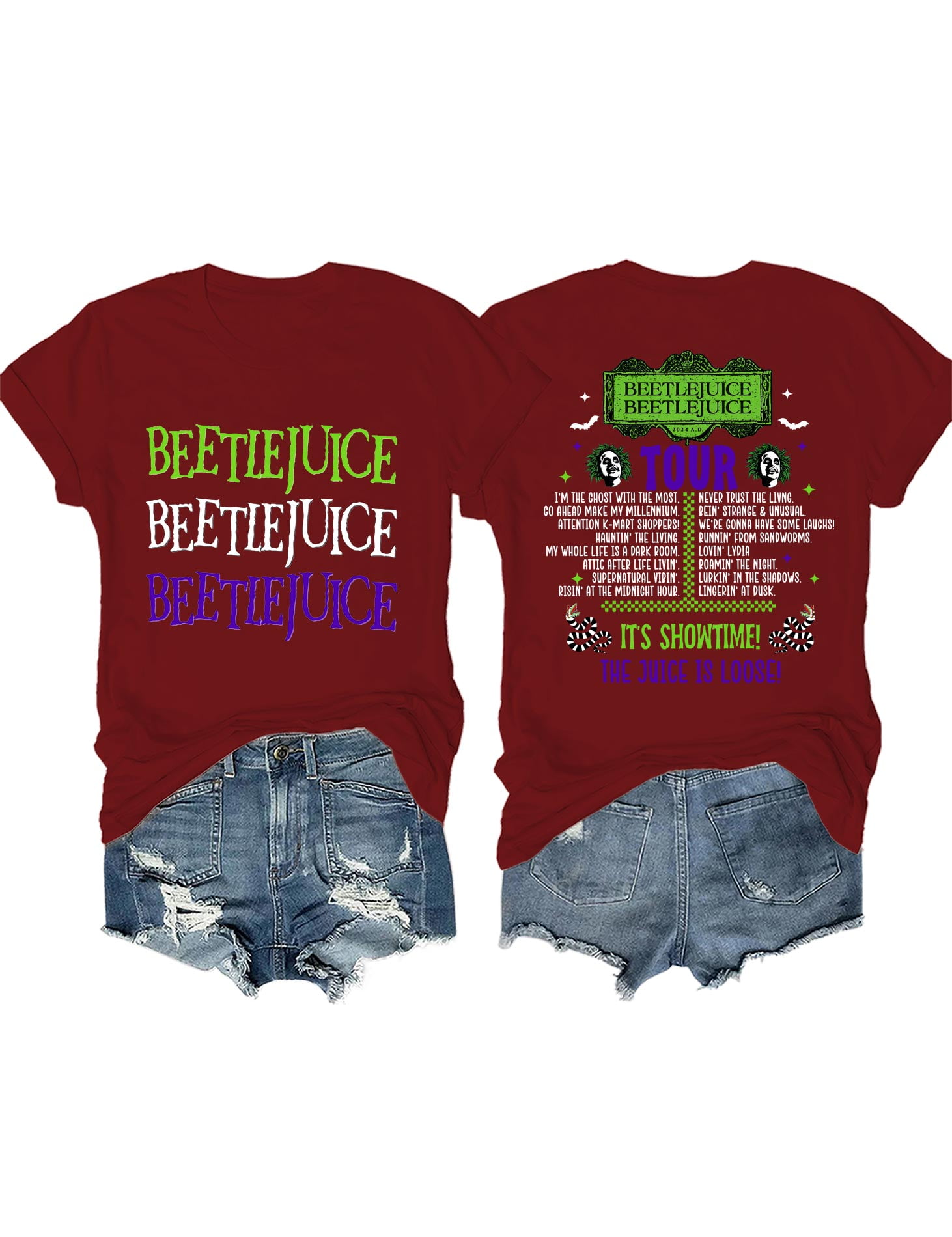 Beetlejuice Tour T-Shirt, Beetlejuice Tour Shirt, Beetlejuice Tour TShirt, Beetlejuice Tour Tee ...