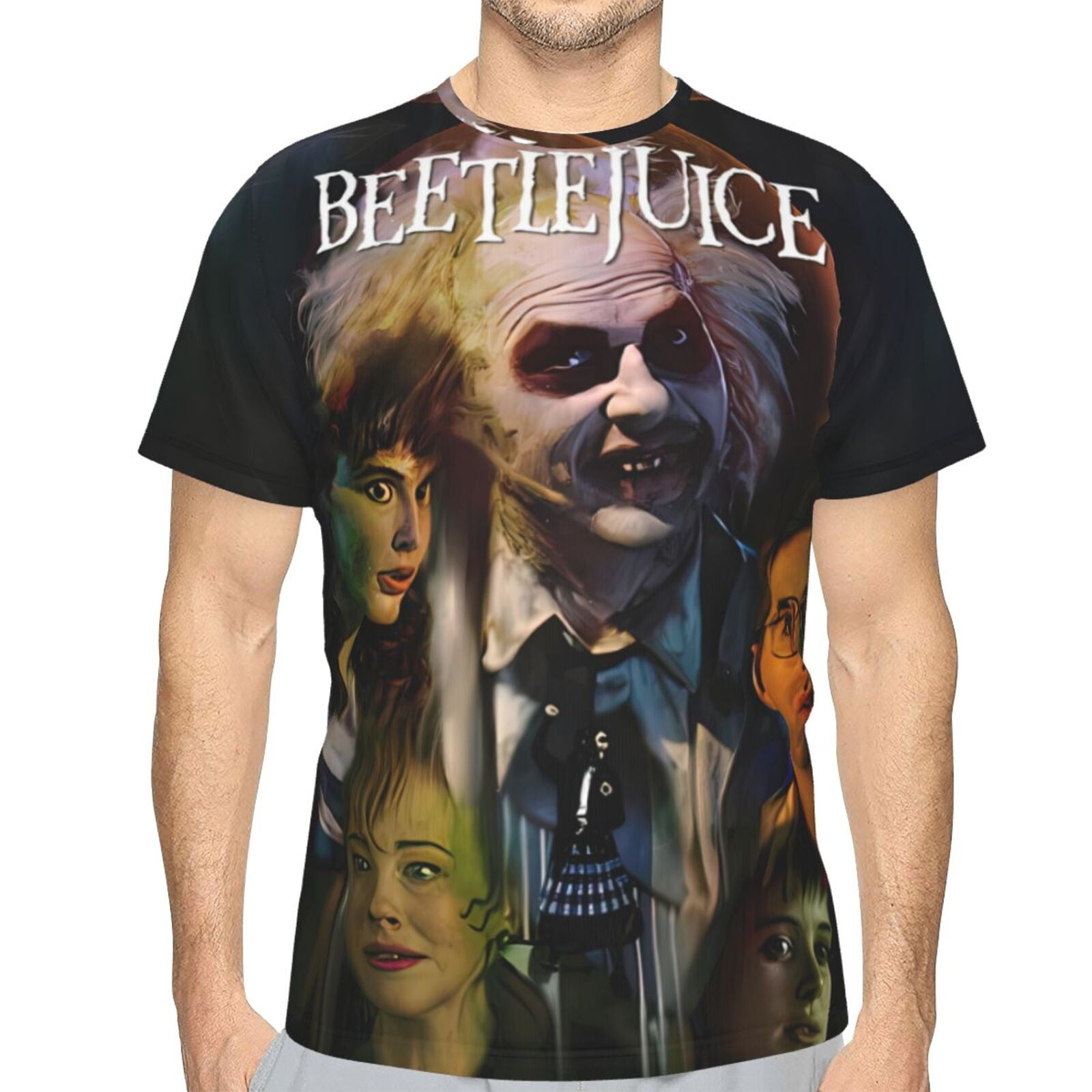 Beetlejuice Unisex 3d Pattern Printed Short Sleeve T-Shirts Casual ...