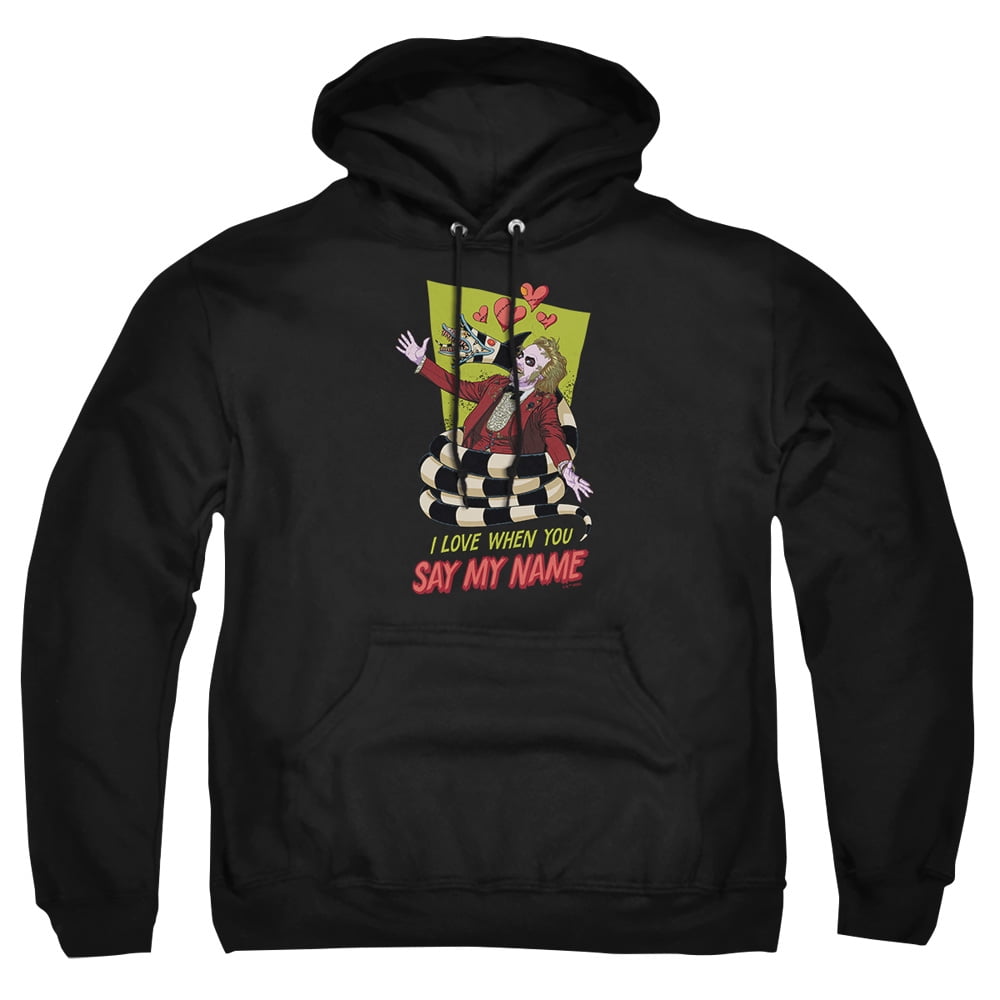 Beetlejuice Valentine Sandworm Adult Pull-Over Hoodie, Black, Large ...