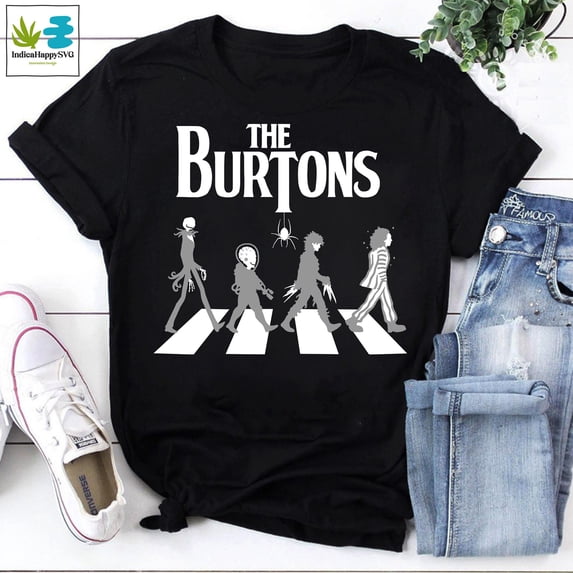 Beetlejuice Walking Abbey Road T-Shirt – Tim Burton Halloween Movie Tee ...