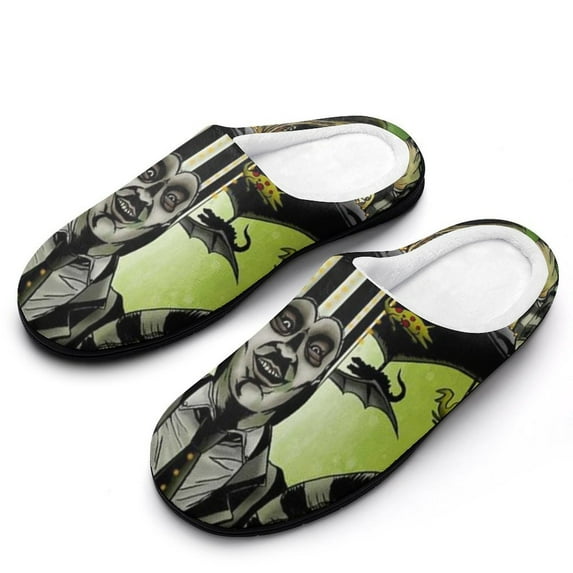 Beetlejuice Women's Cotton Slippers Warm Plush Lining Non-Slip Shoes ...
