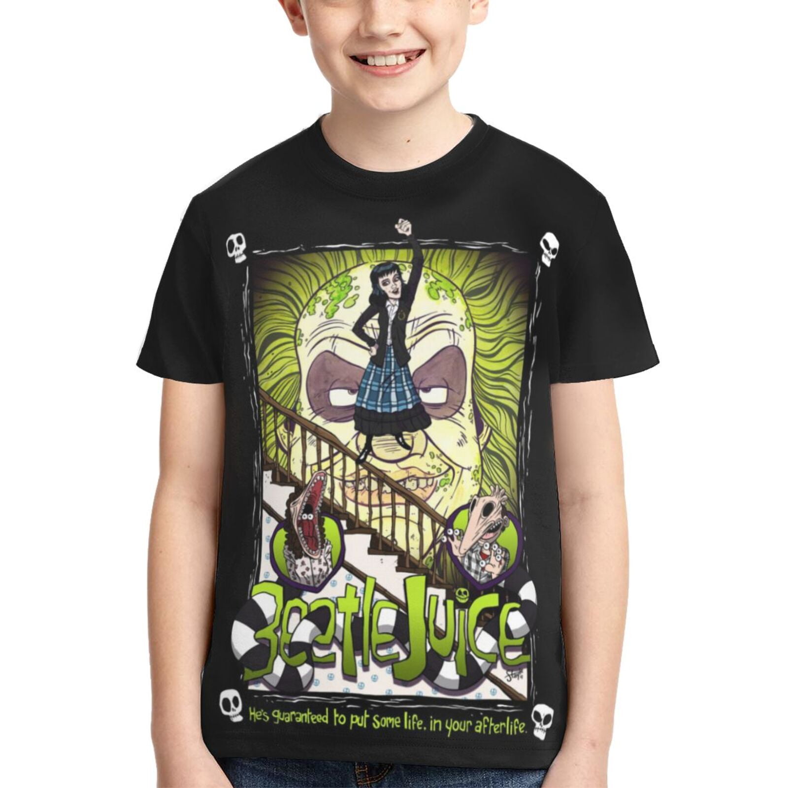 Beetlejuice Youth T-Shirts Graphic Shirts Blouse For Teen Boys Girls ...