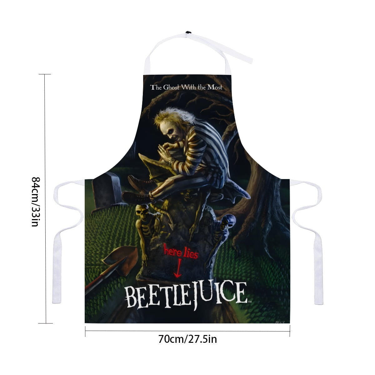 Beetlejuice apron with pockets, waterproof apron for adults, adjustable ...
