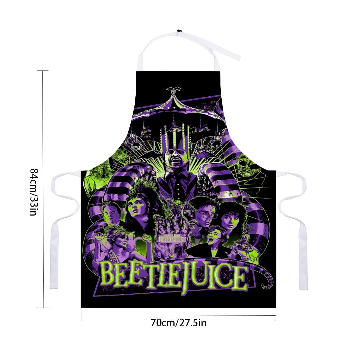 Beetlejuice apron with pockets and waterproof option, adjustable adult ...