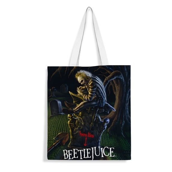 Beetlejuice canvas Tote Bag Handbag: Aesthetic tote bag designed for ...