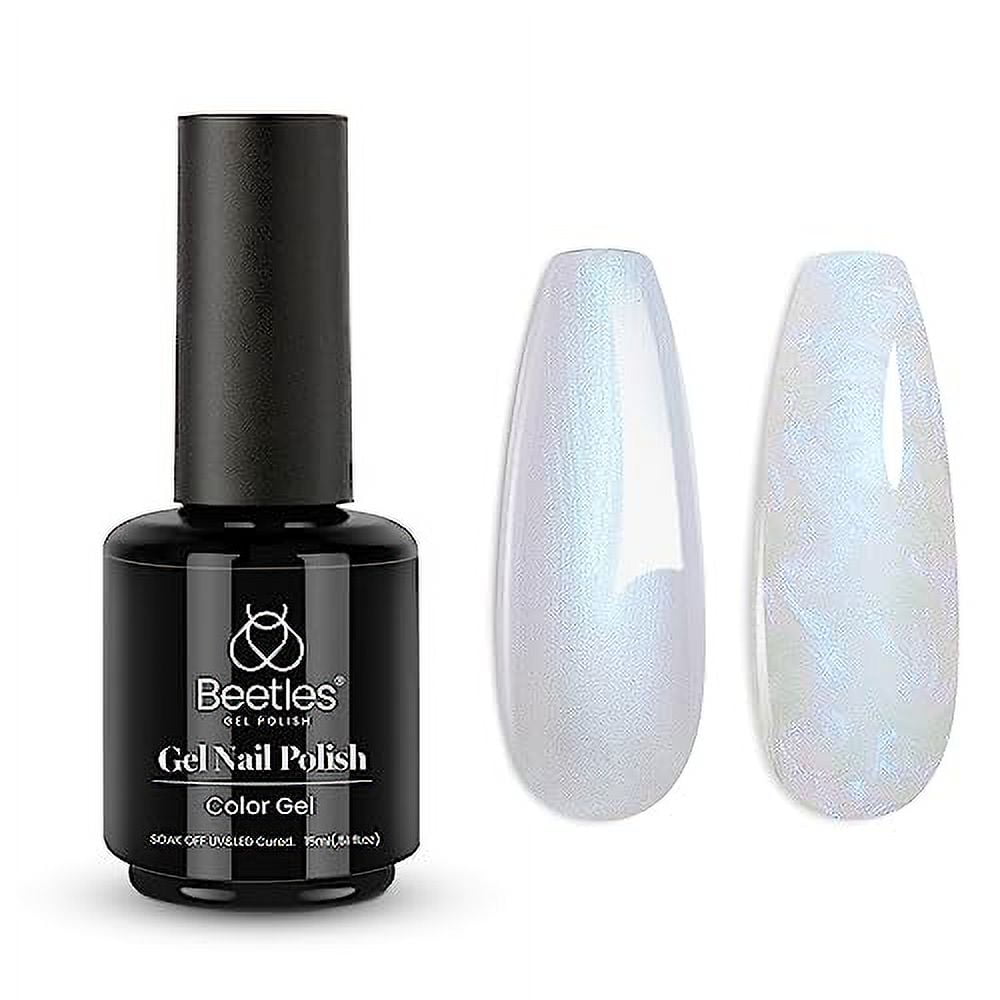 Beetles Gel Nail Polish, .. 1 Pcs 15ml Pearl .. Pink Glitter Blue Gel ...