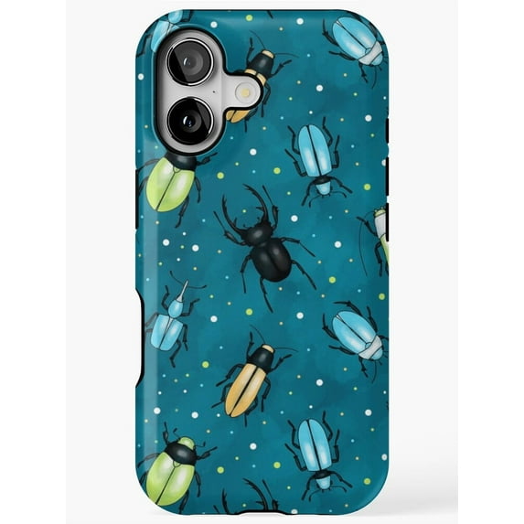 Beetles Insect Pattern Art Phone Case for iPhone 11 12 13 14 15 16 17 ...