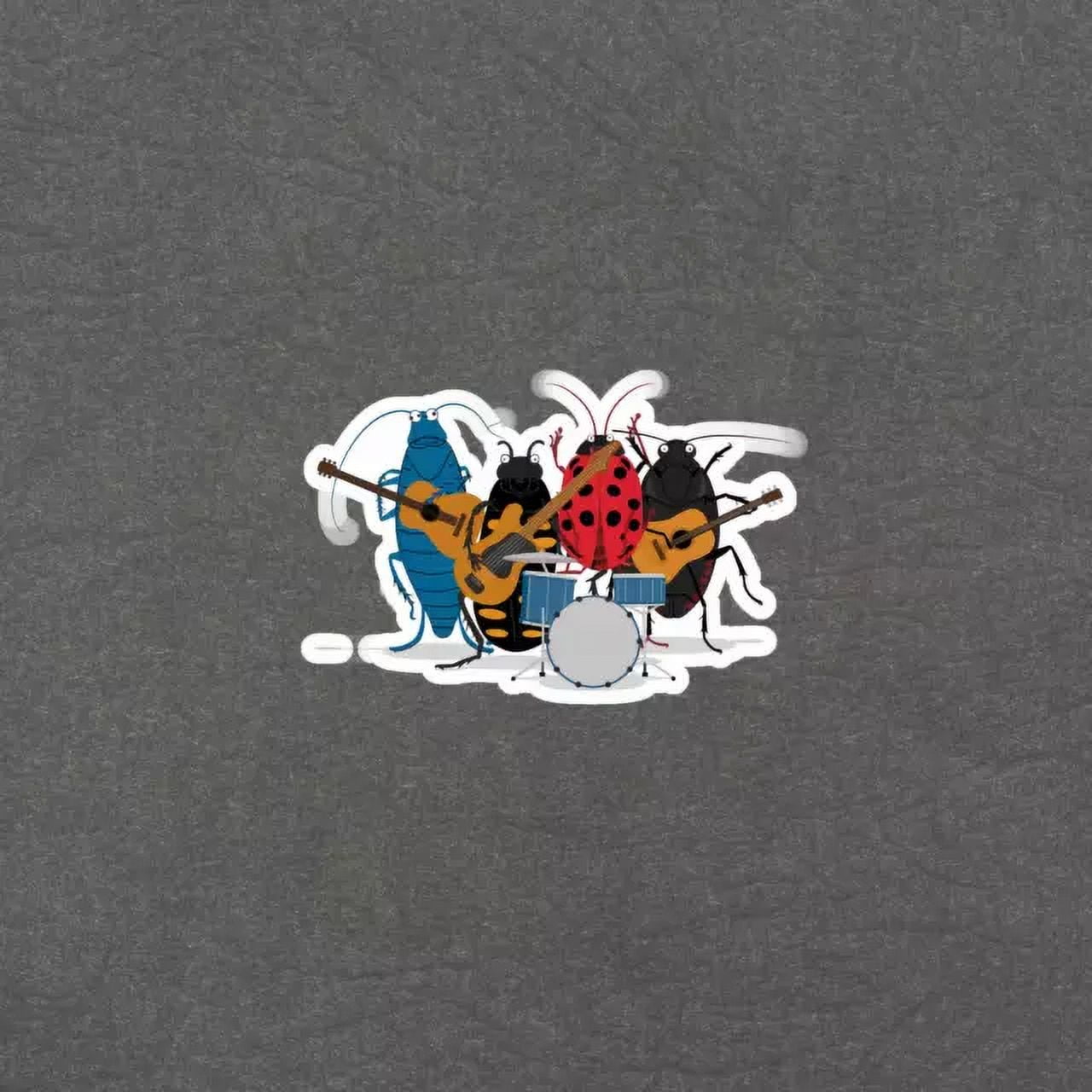 The Beetles Parody Sticker - Insect Rock Band Vinyl Decal For Laptops ...