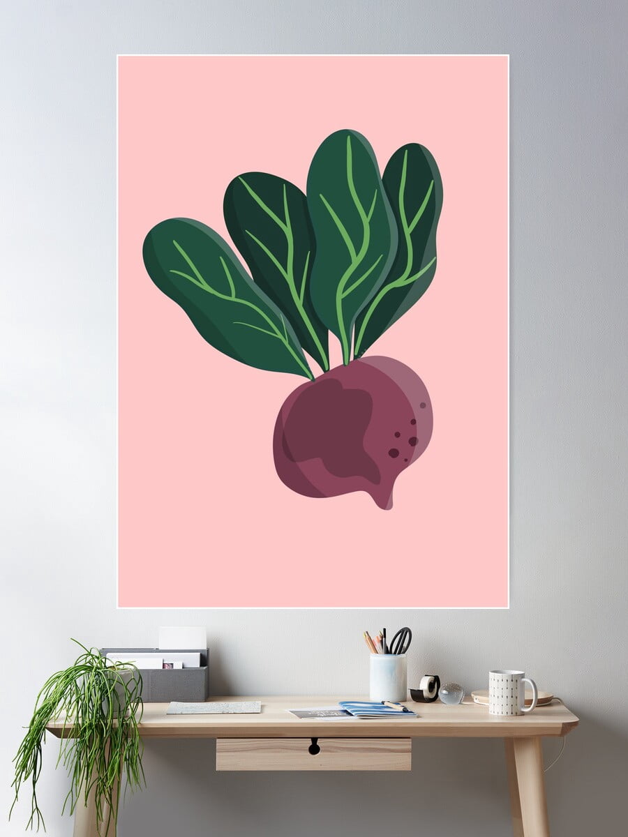 Beetroot Poster Wall Art, Modern Wall Decor For Living Room Bedroom ...