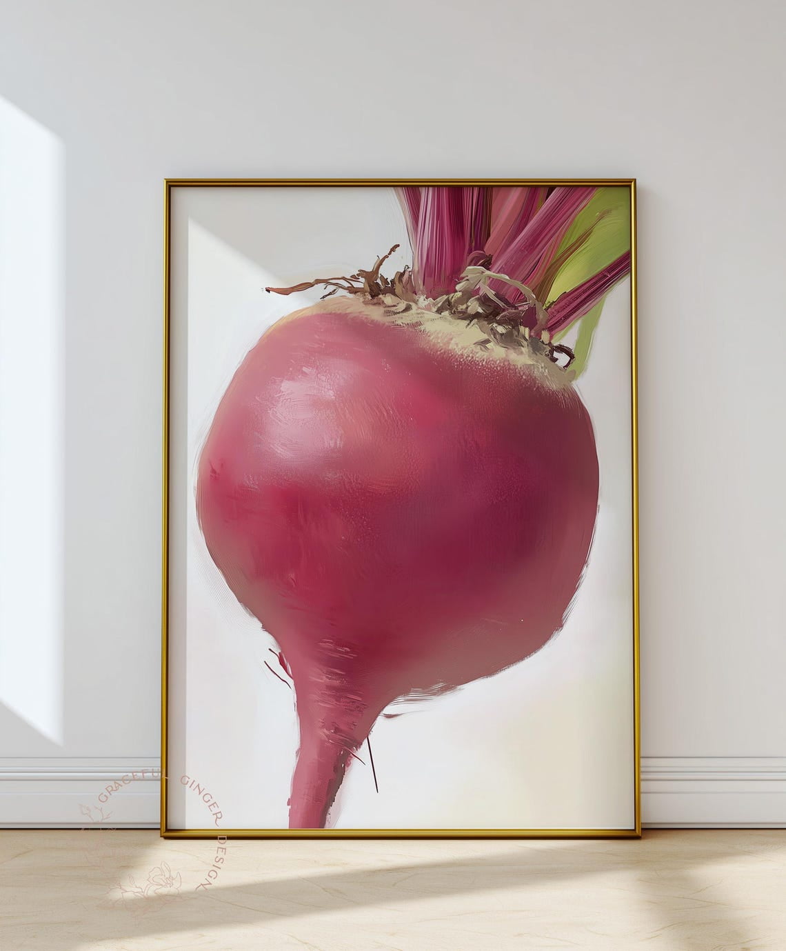 Beetroot Wall Art, Red Vegetable Print, Rustic Kitchen Decor Home Decor ...