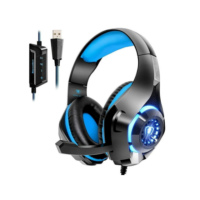 Beexcellent USB Gaming Headset for PC, 7.1 Surround Sound Computer ...