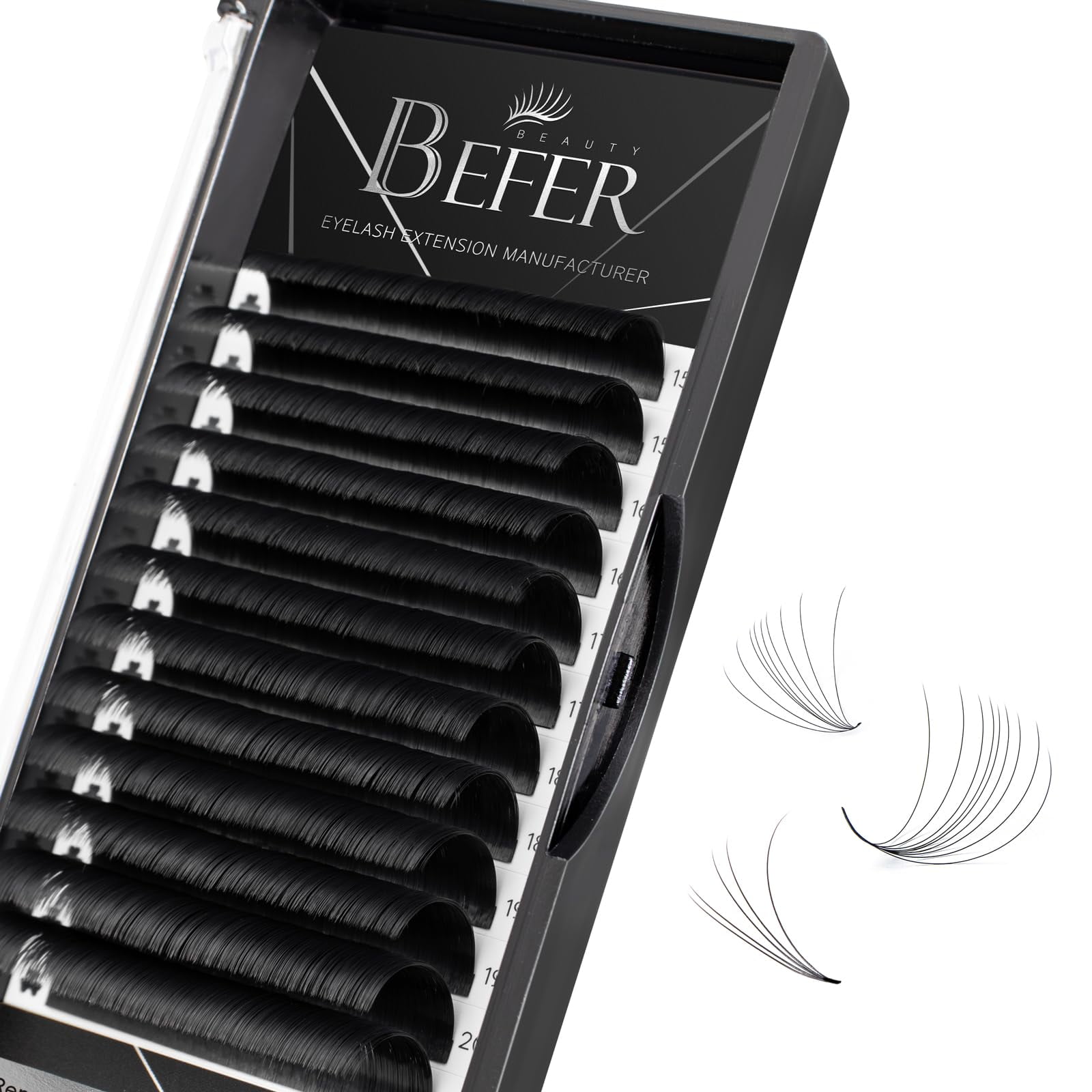 Befer Beauty Volume Lash AIF9 Extensions 0.07D, Mix-8-15mm Extension ...