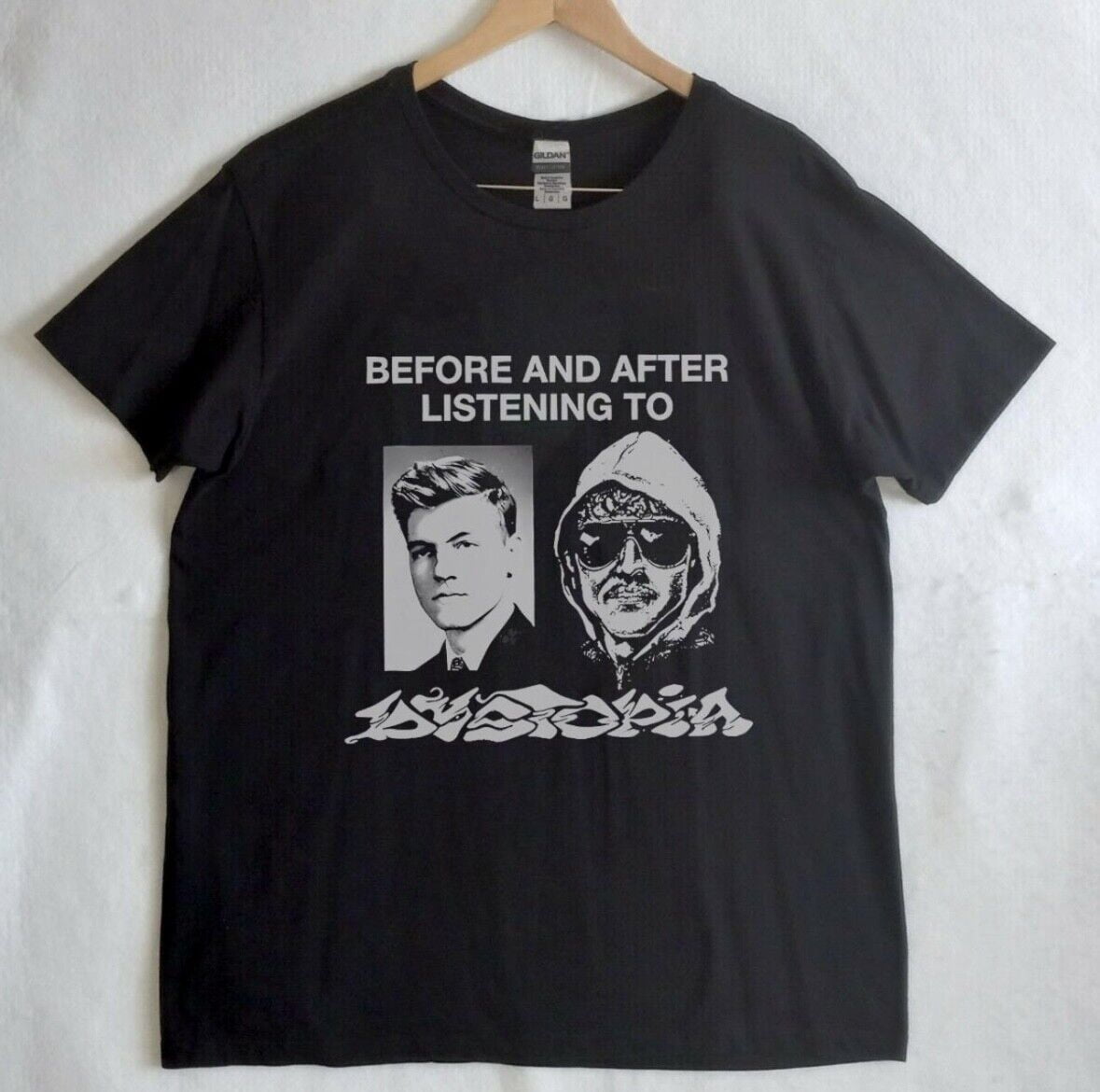 Before And After Dystopia Band T Shirt Crust Punk Vintage Grind Disrupt ...
