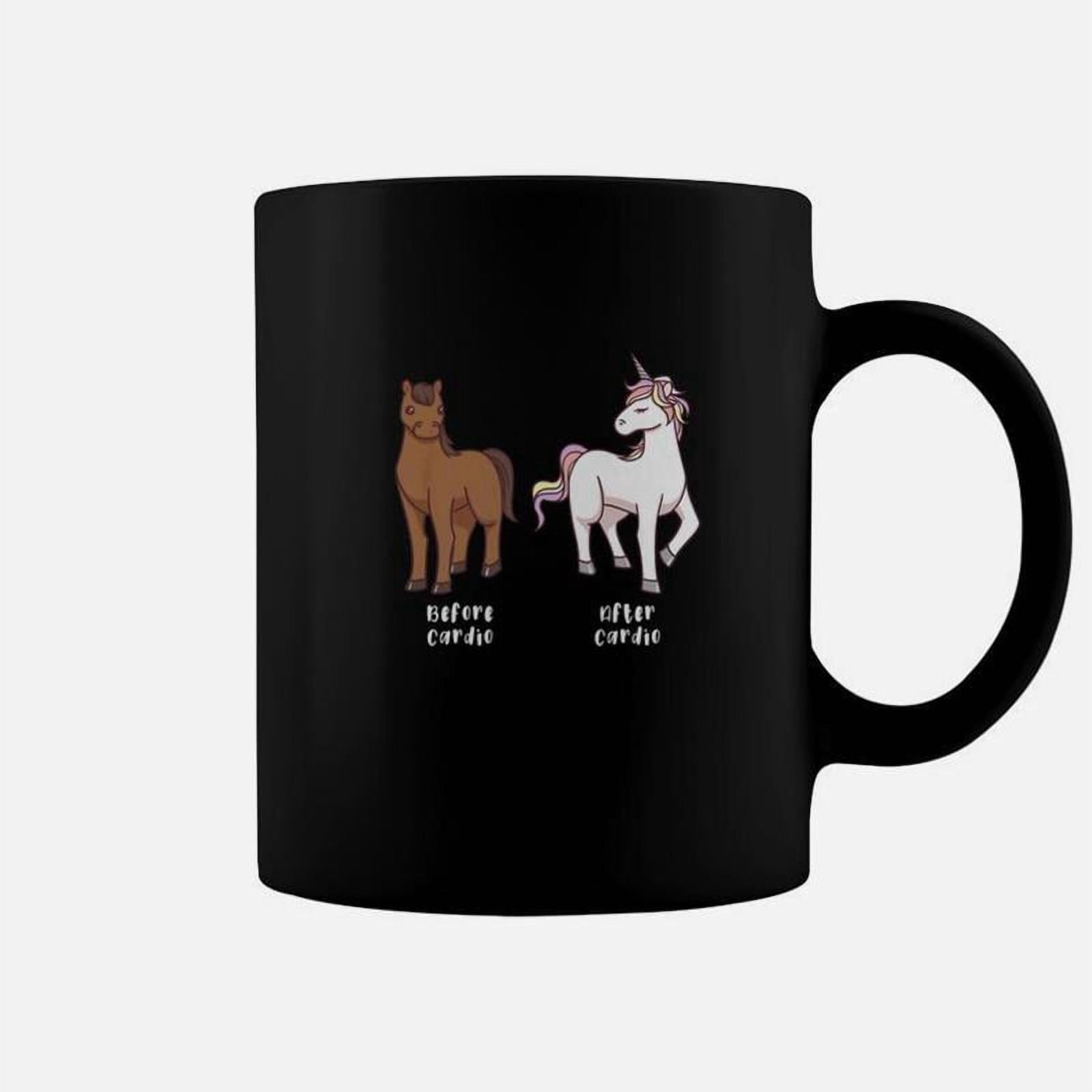 Before Cardio Horse After Cardio Unicorn Workout Coffee Mug - Walmart.com