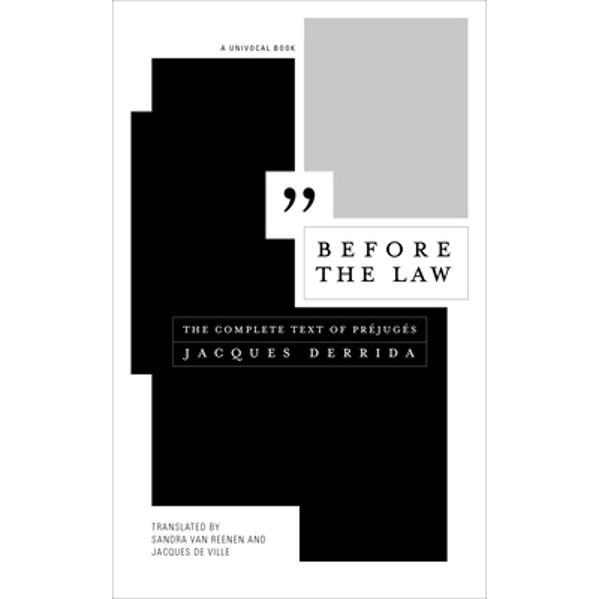 Pre-Owned Before the Law: The Complete Text of Préjugés (Paperback ...