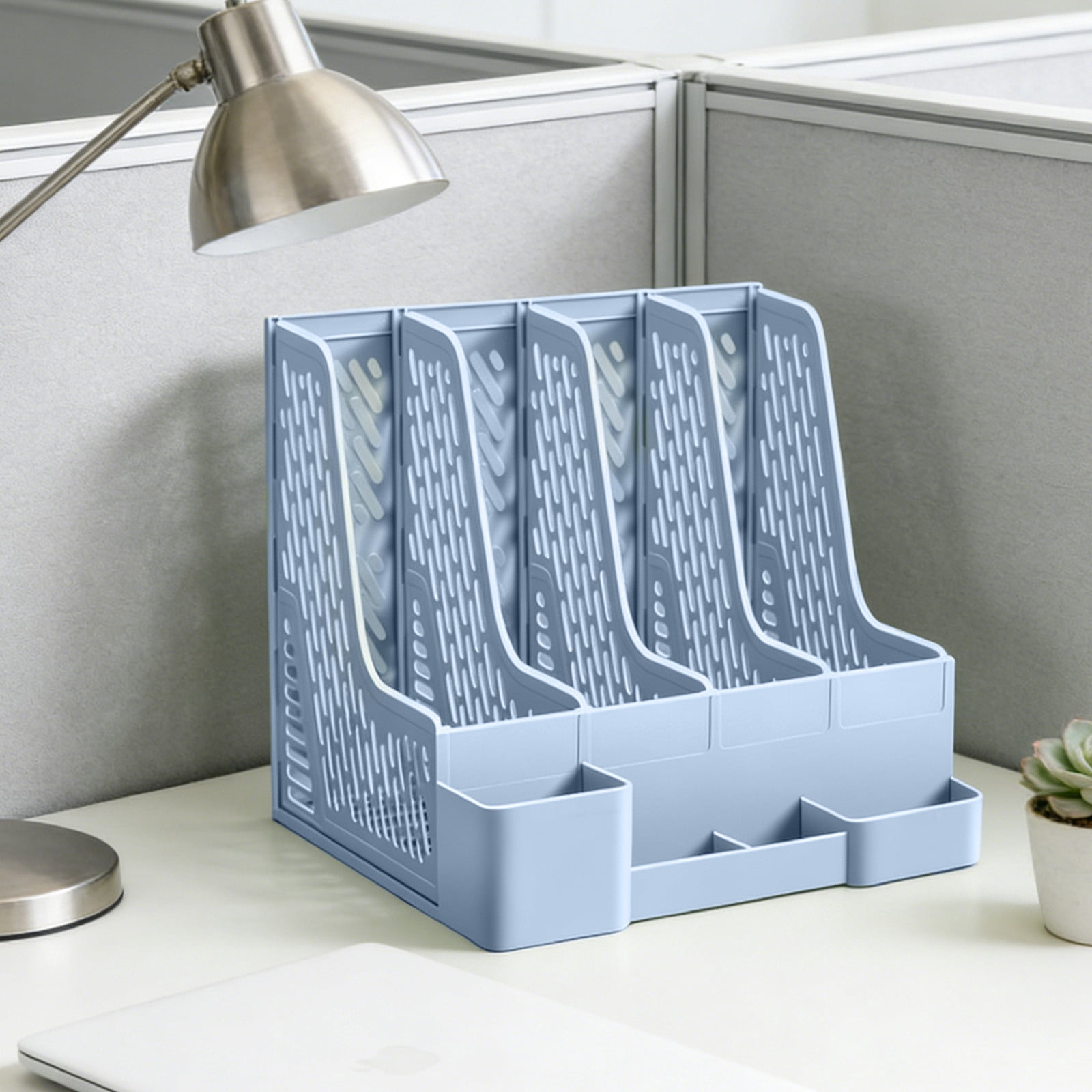 Beforeyayn 4 tier desk file organizer with pen holders, multi ...