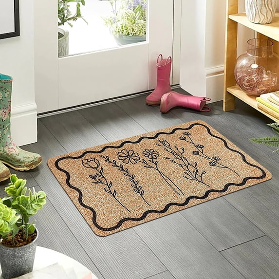 Beforeyayn Absorbent Non Slip Bathroom Rug, Stain Clean Floor Mat ...