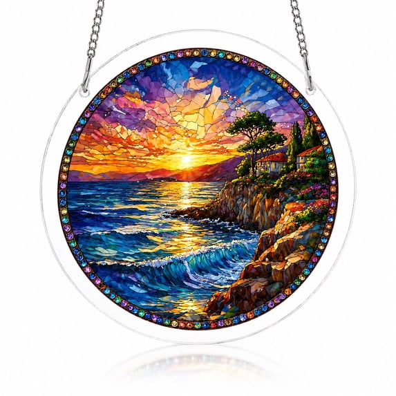 Beforeyayn Acrylic Puzzle Suncatcher, Haven Glowing Design Sun Catcher ...